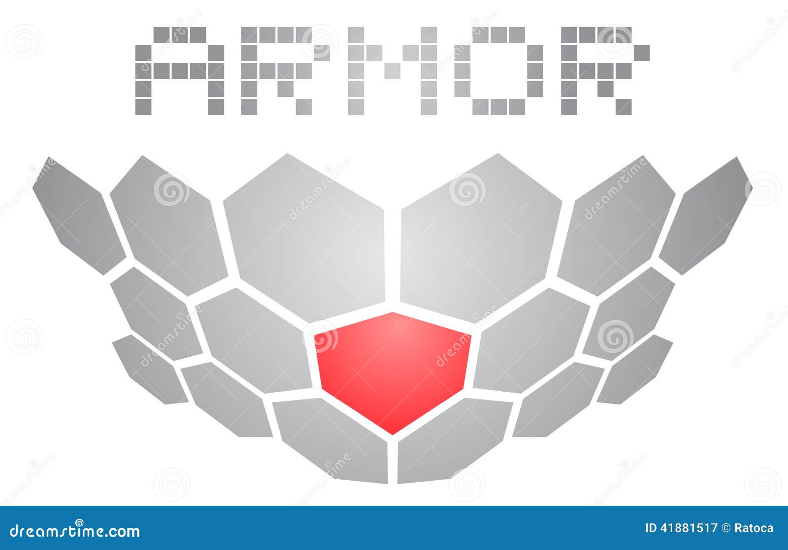 Armor symbol stock vector. Illustration of emblem, military - 41881517