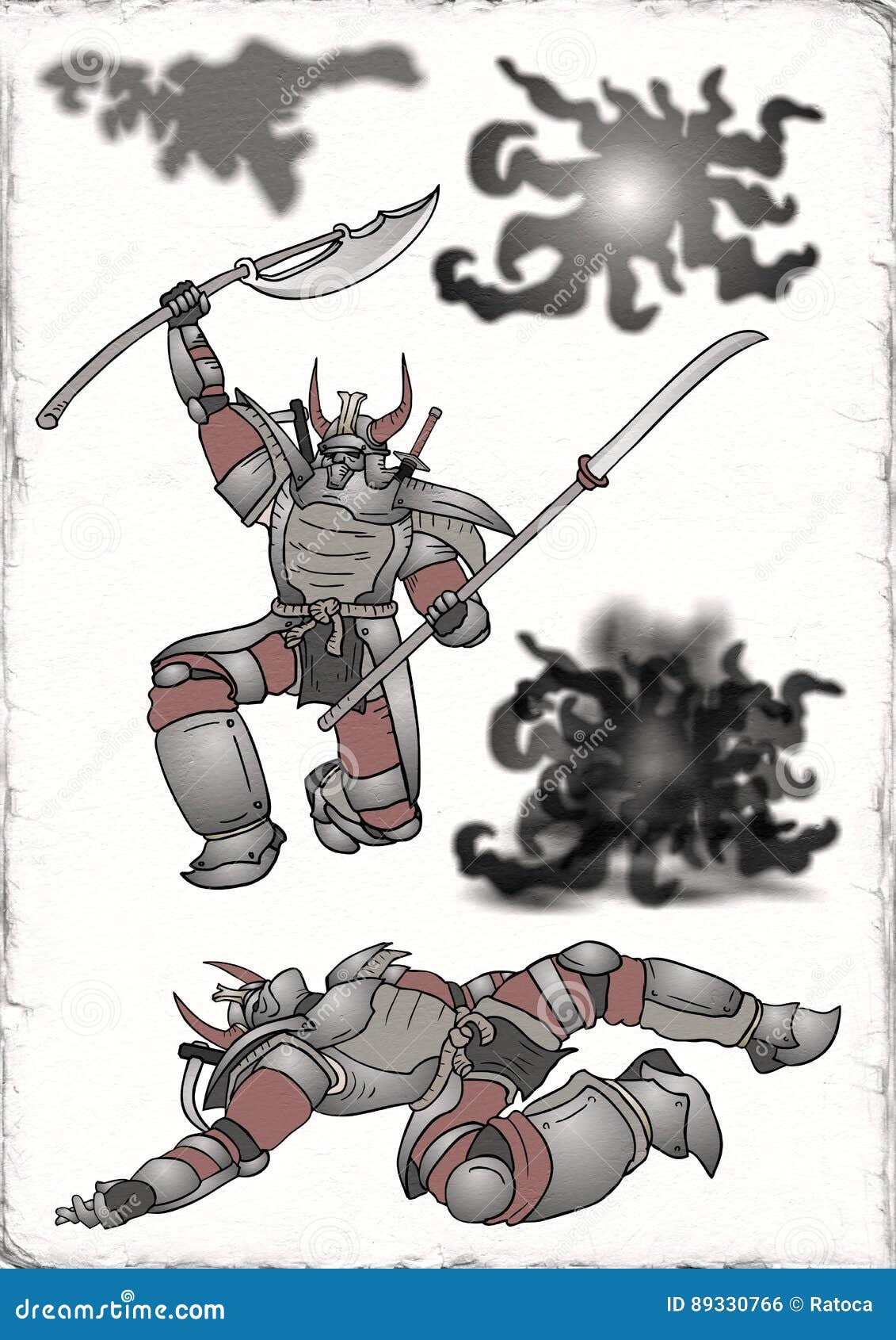 Armor warrior design stock illustration. Illustration of warrior - 89330766