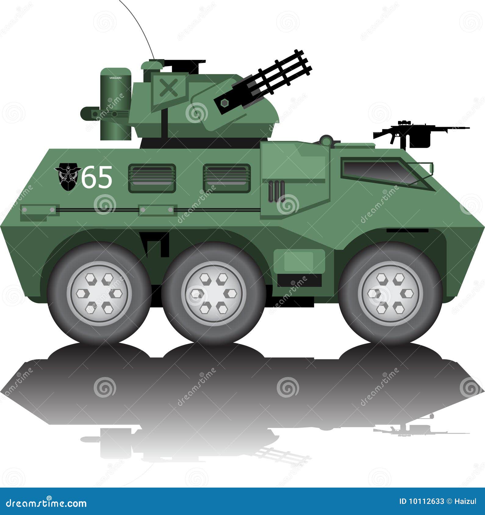 Armored car stock vector. Illustration of shield, marine - 10112633