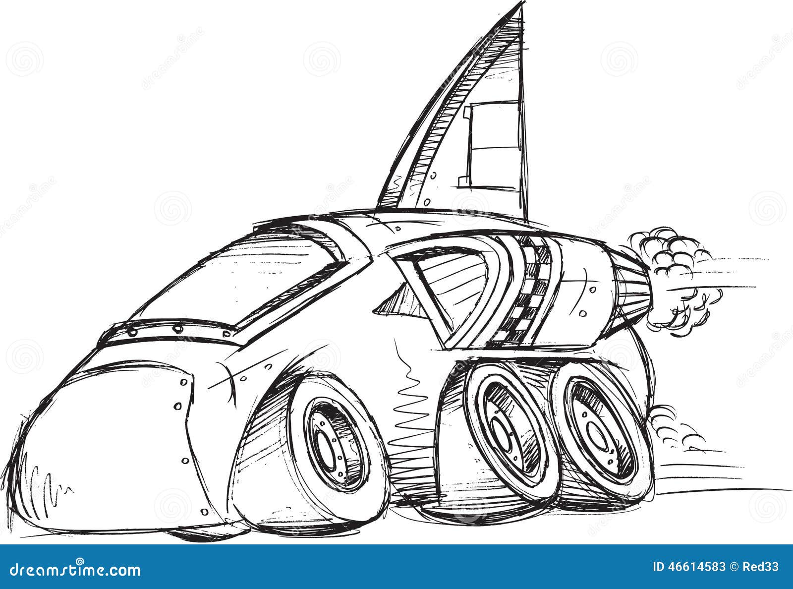 Armored Car Vehicle Sketch stock vector. Illustration of vector - 46614583