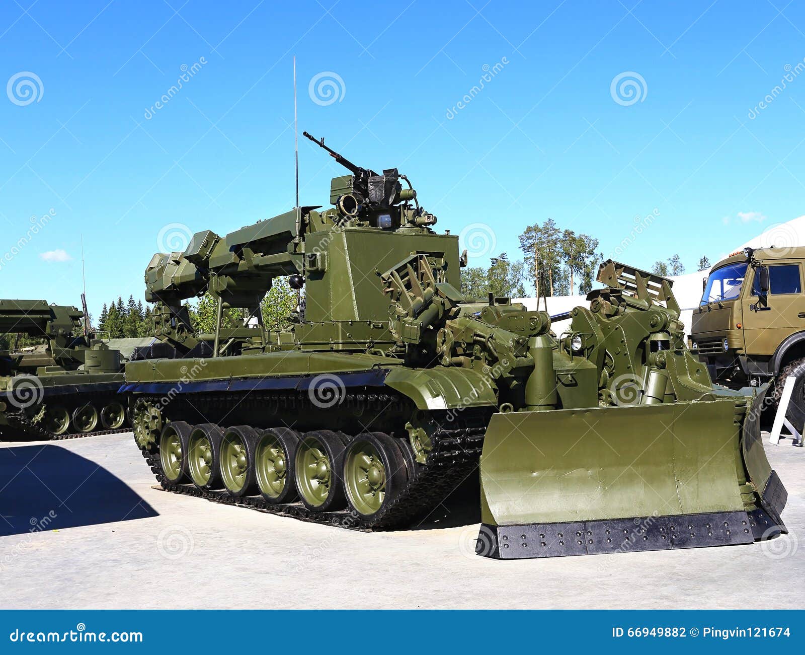 Armored Havy Engineering Device IMR-3M Stock Photo - Image of mission ...