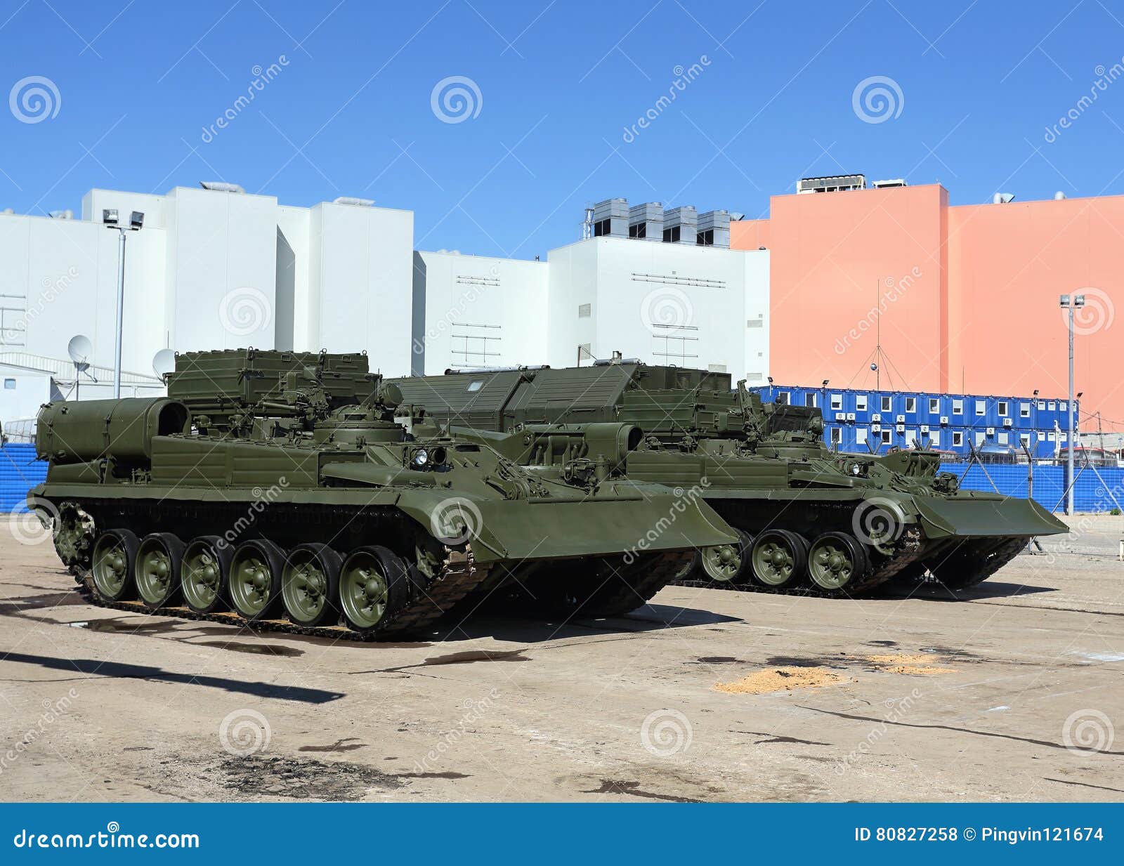 Armored Repair and Recovery Vehicles Stock Photo - Image of army ...