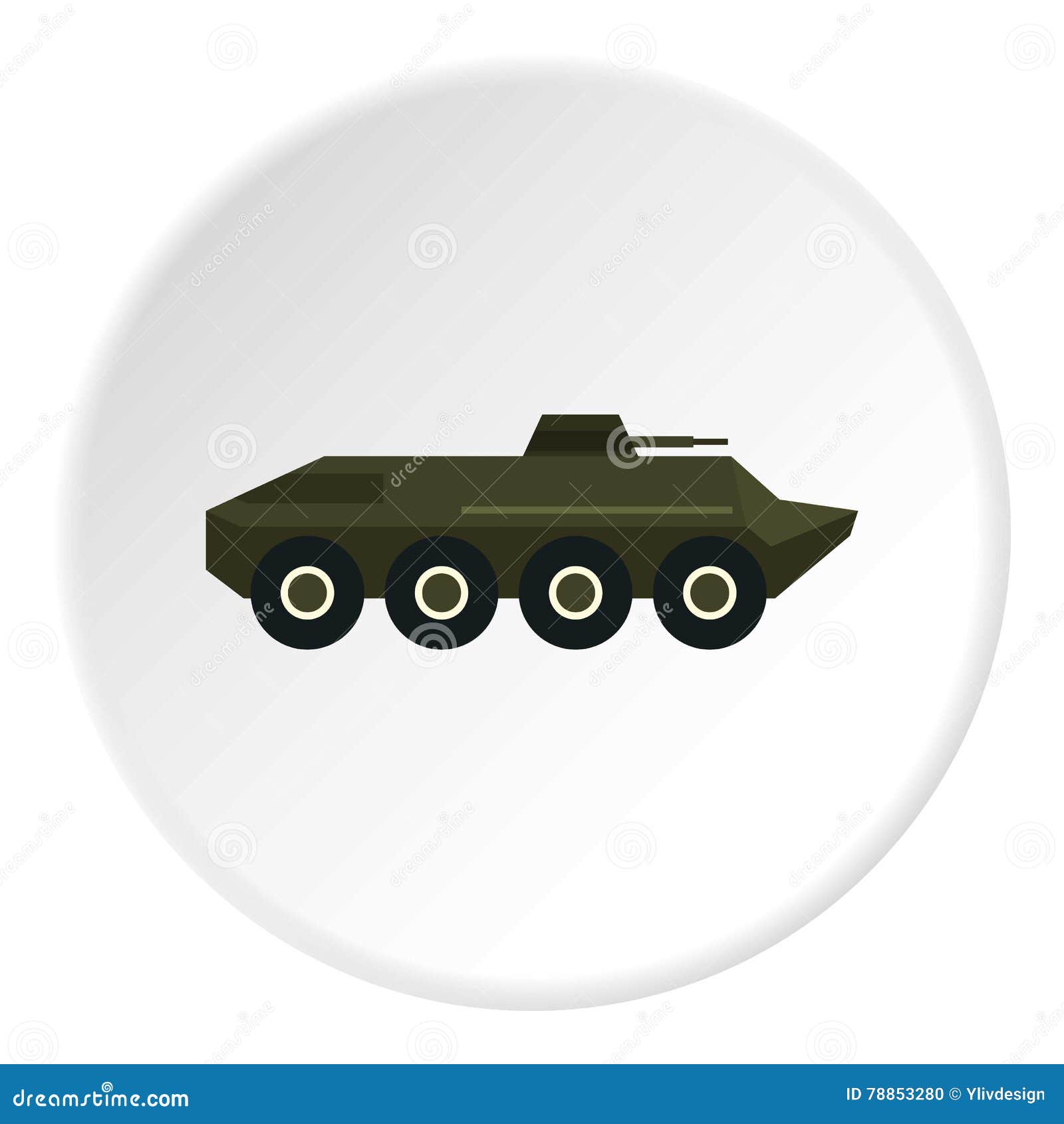 Armored Troop-carrier Line Icon. Armored Vehicle Vector Illustration ...
