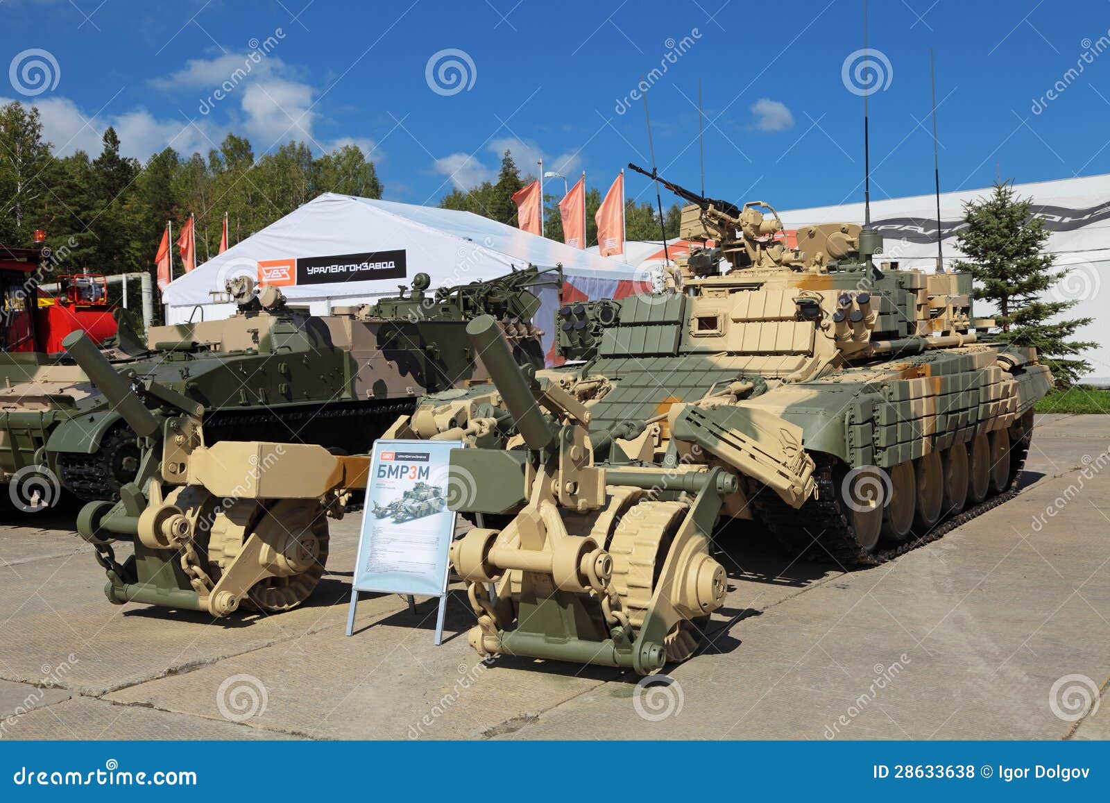 Armored Vehicle for Demining Editorial Stock Photo - Image of machine ...