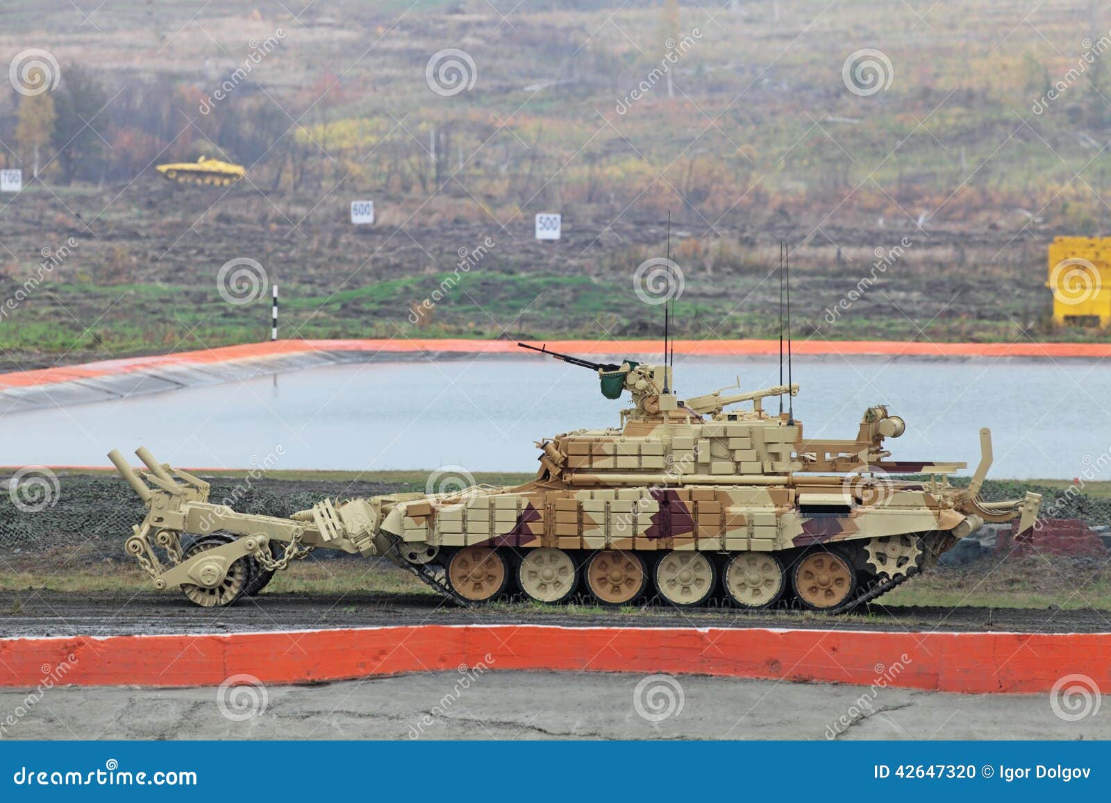 Armored Vehicle for Demining Stock Photo - Image of arms, armoured ...