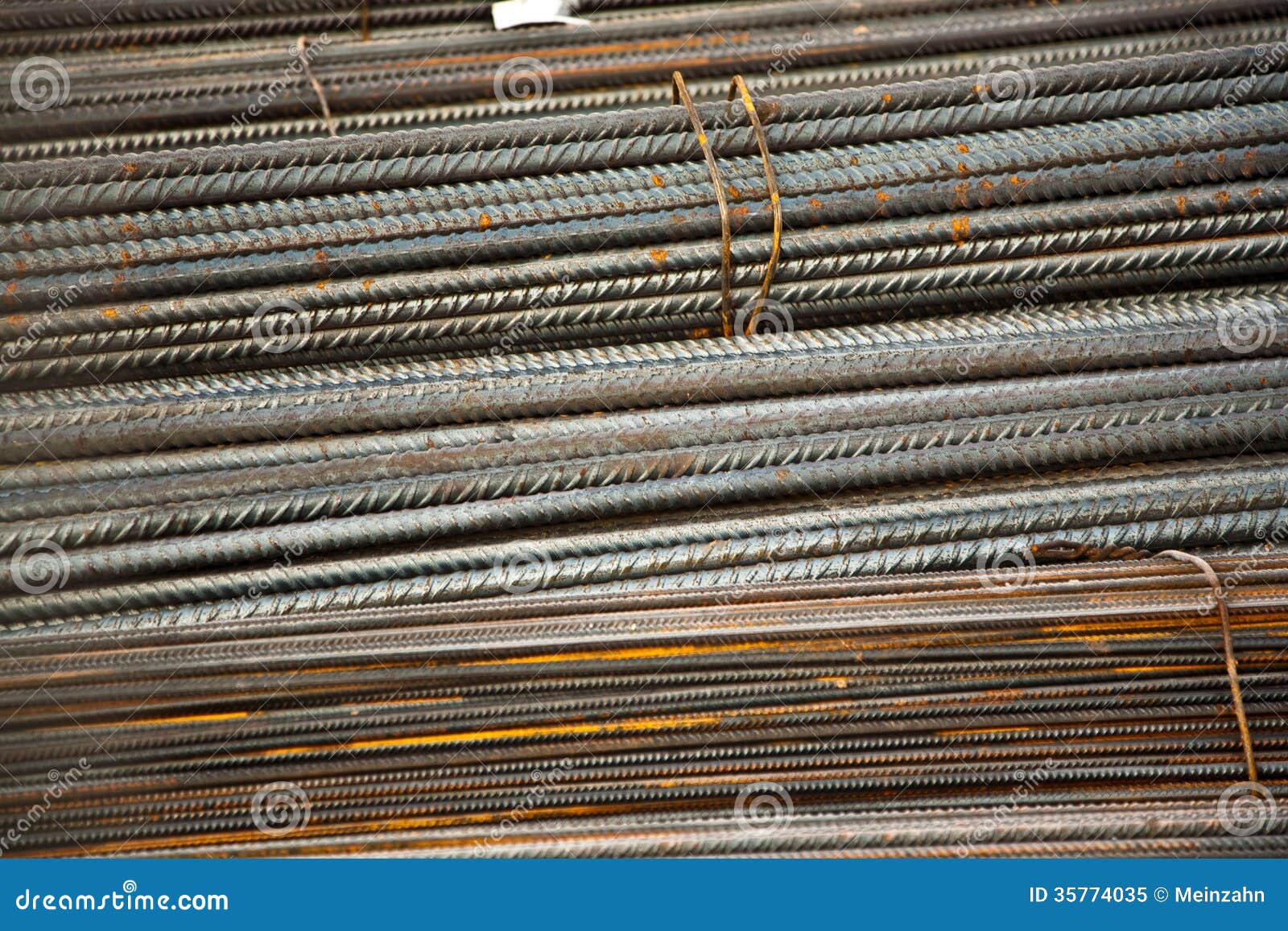 Armoring at the Building Site Stock Image - Image of poles ...