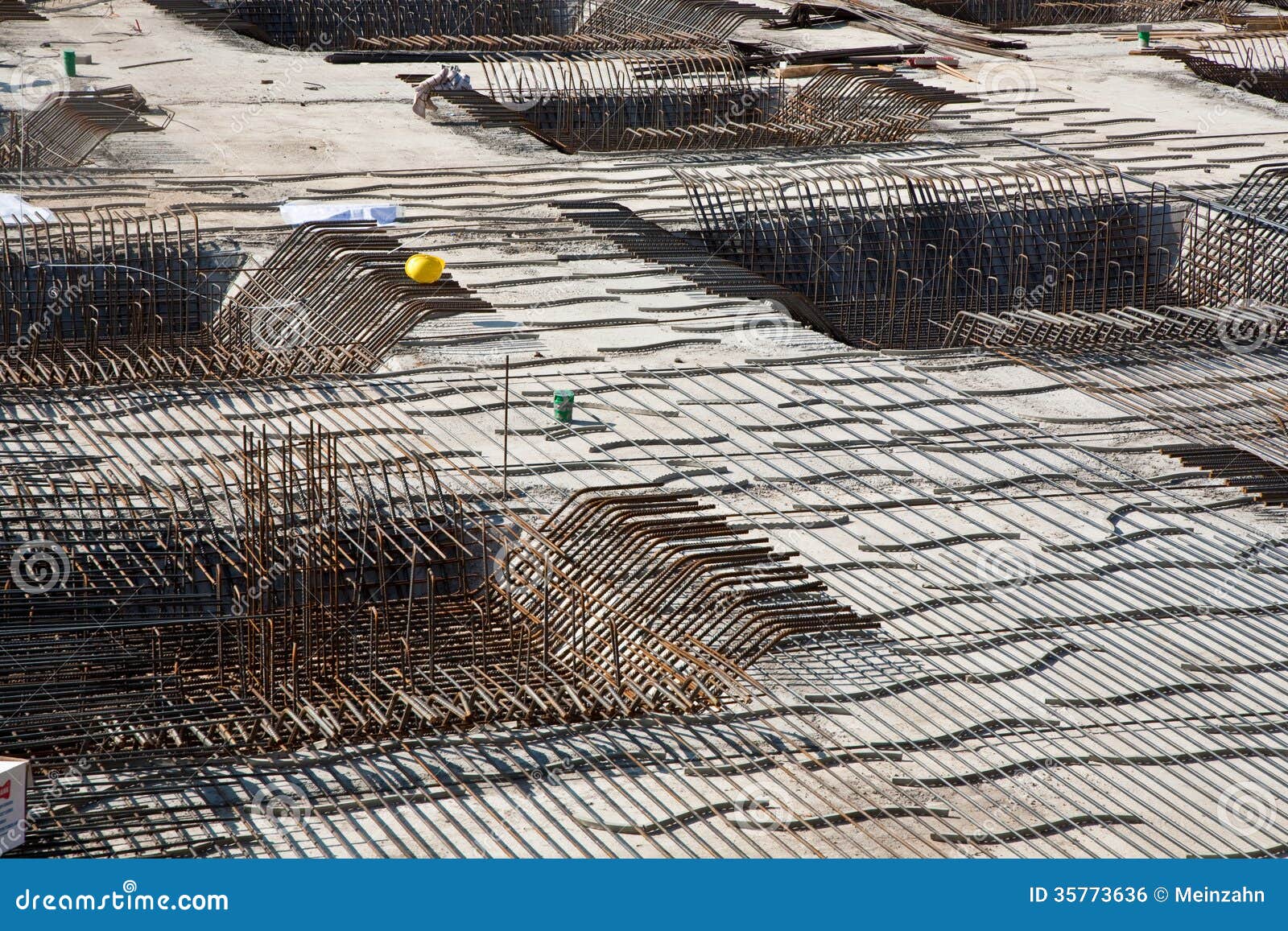 Armoring at the Building Site To Stabilize the Fundament Stock Photo ...