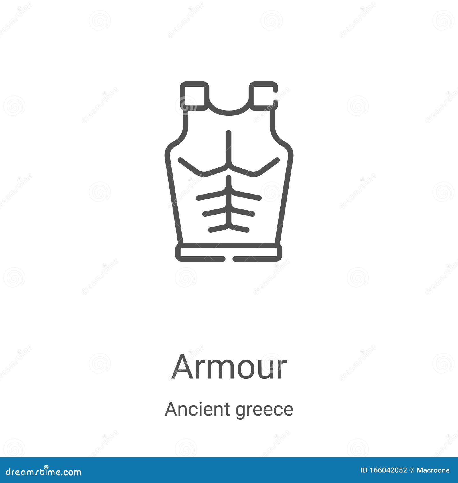 Armour Icon Vector from Ancient Greece Collection. Thin Line Armour ...
