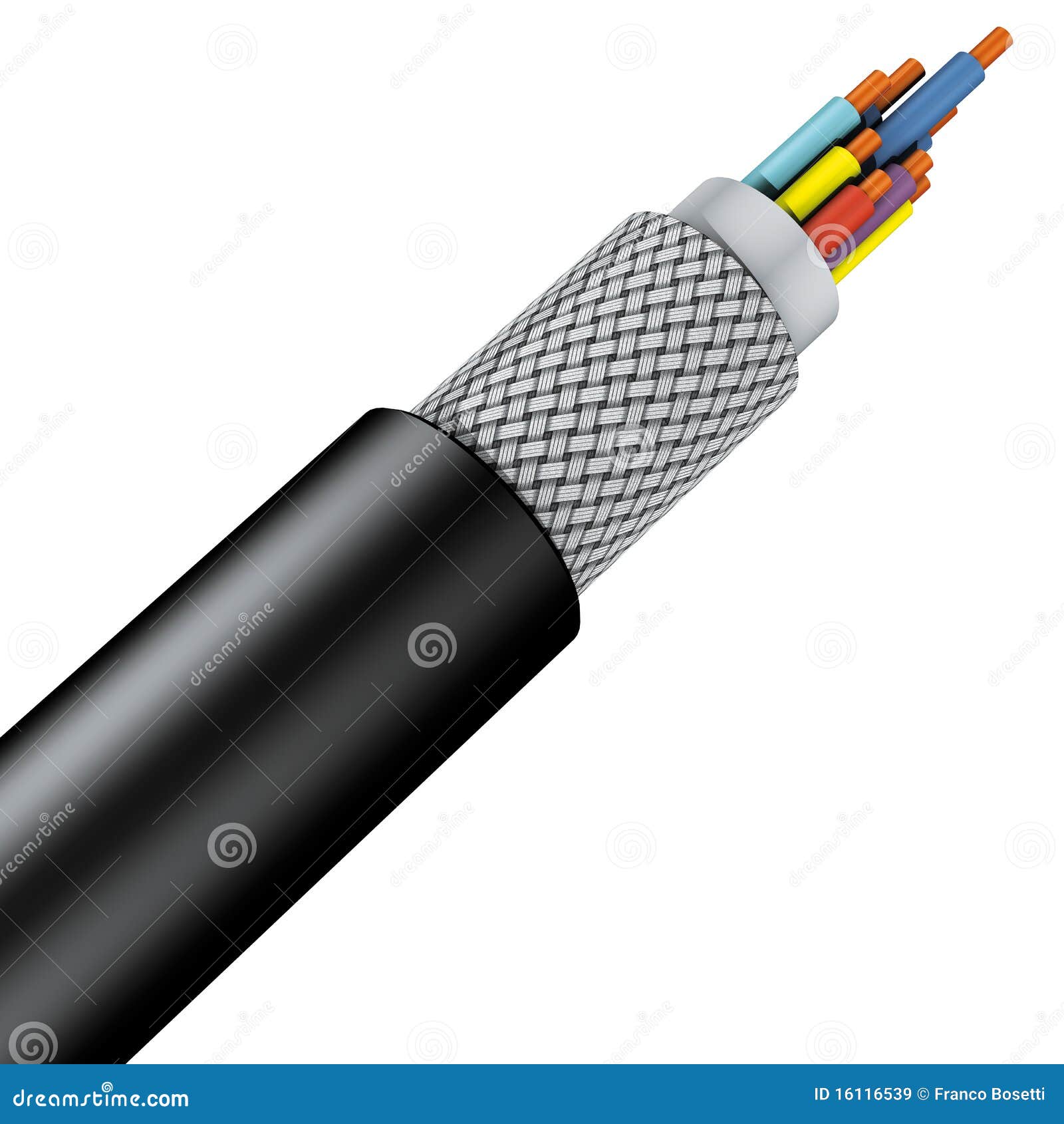 Armoured Braid Cable Royalty-Free Cartoon | CartoonDealer.com #16116539