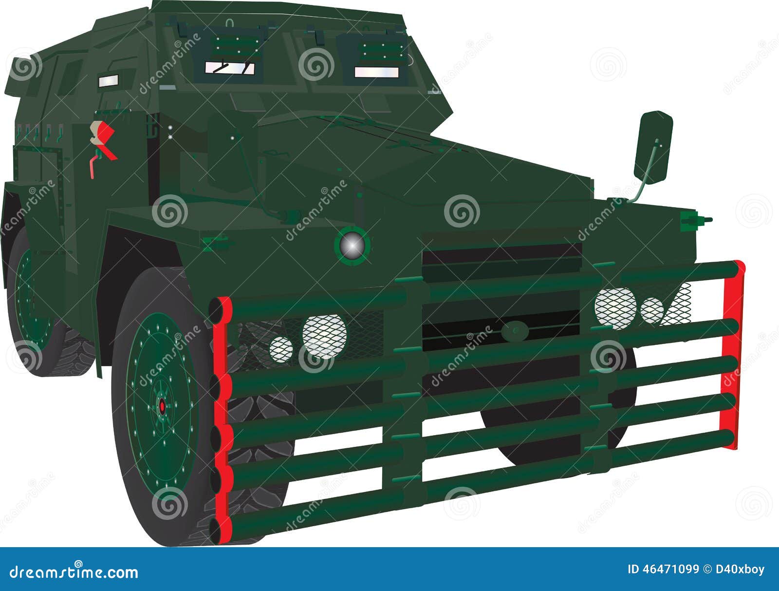 Armoured Car stock vector. Illustration of transportation - 46471099