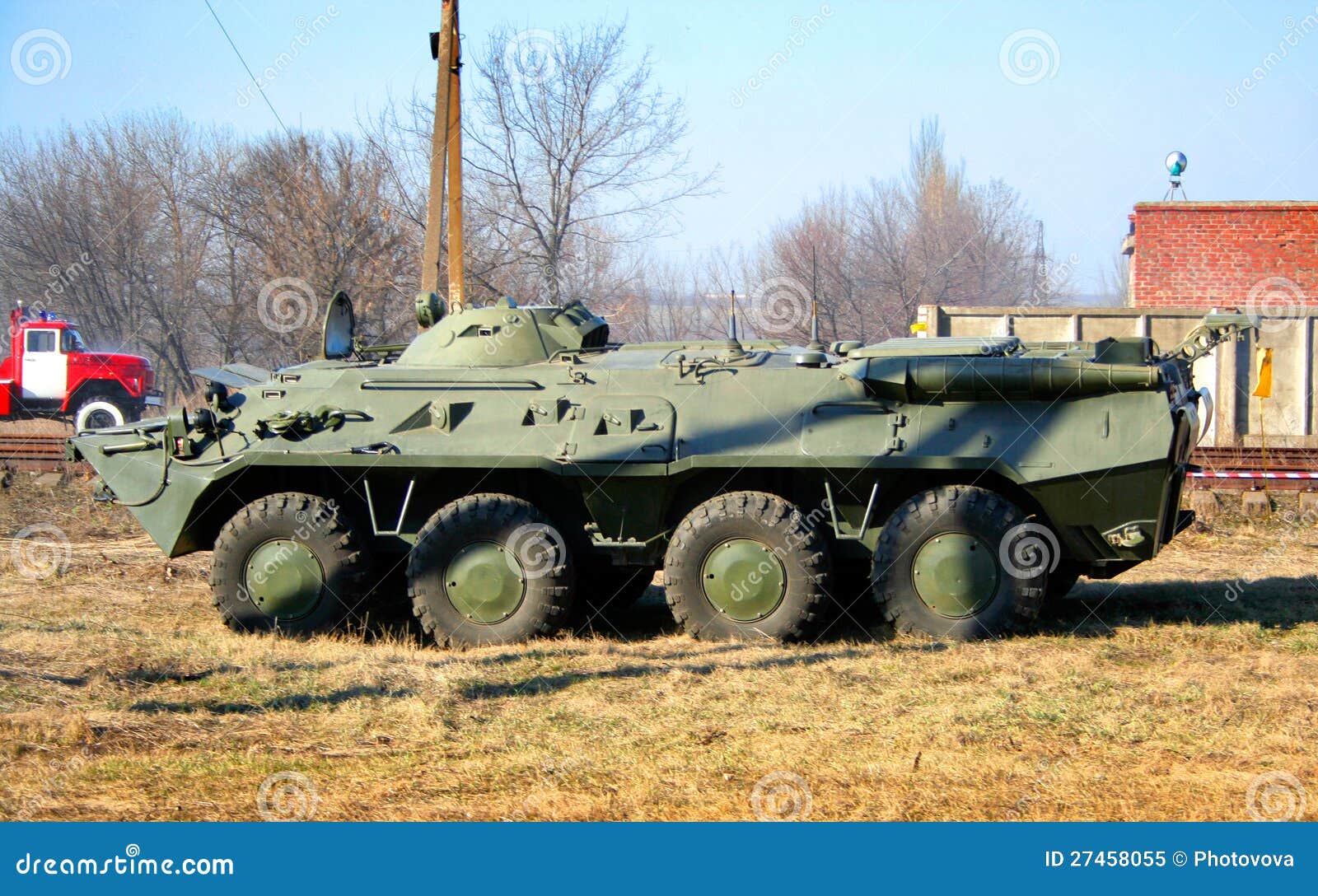 Armoured personnel carrier stock image. Image of surveillance - 27458055