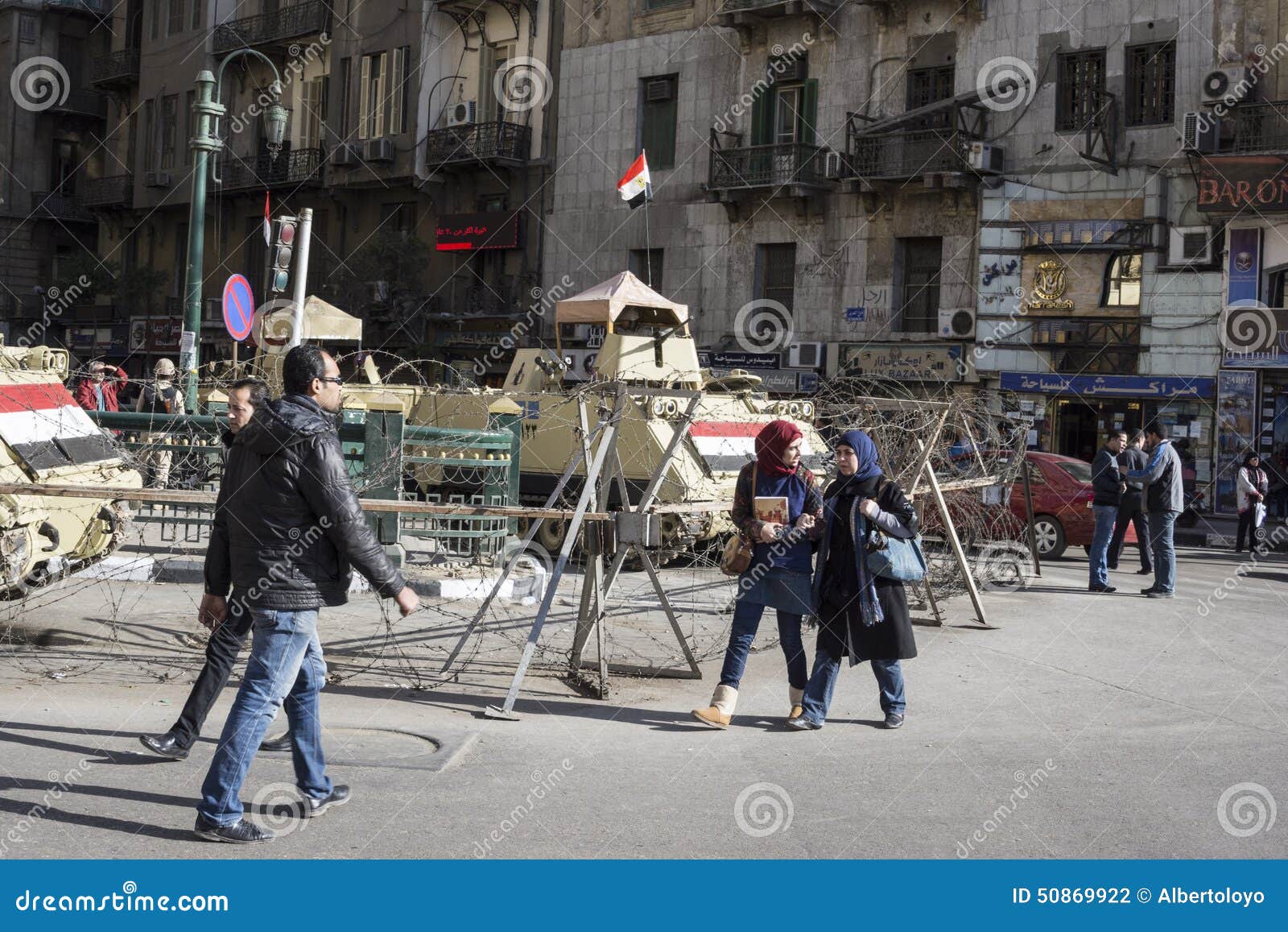 Armoured Vehicles in Tahrir Square, Cairo, Egypt Editorial Photography ...