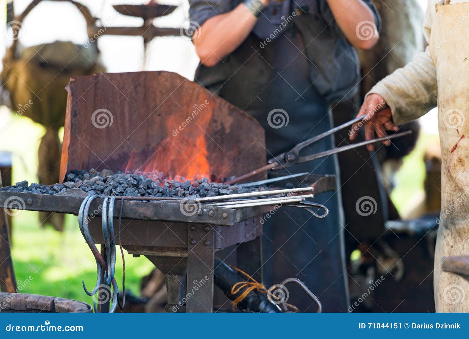 Armourer stock image. Image of medieval, hearth, farrier - 71044151