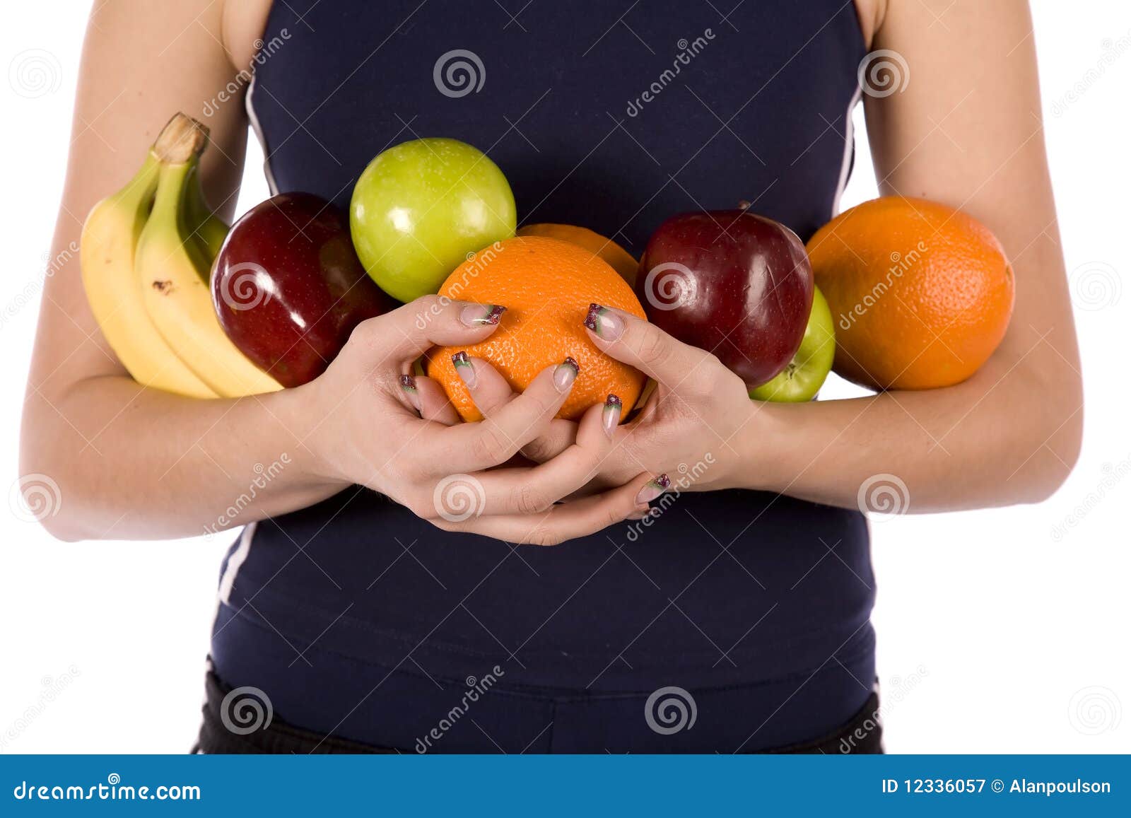Arms full of fruit stock image. Image of healthy, fresh - 12336057