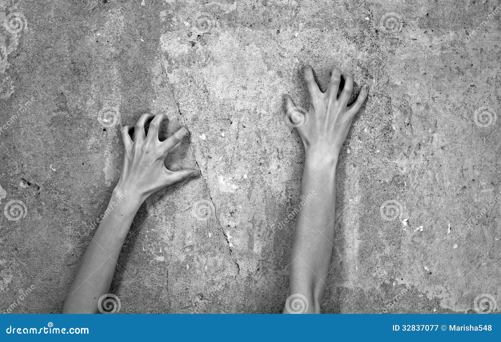 Arms of girl despairingly stock image. Image of concrete - 32837077