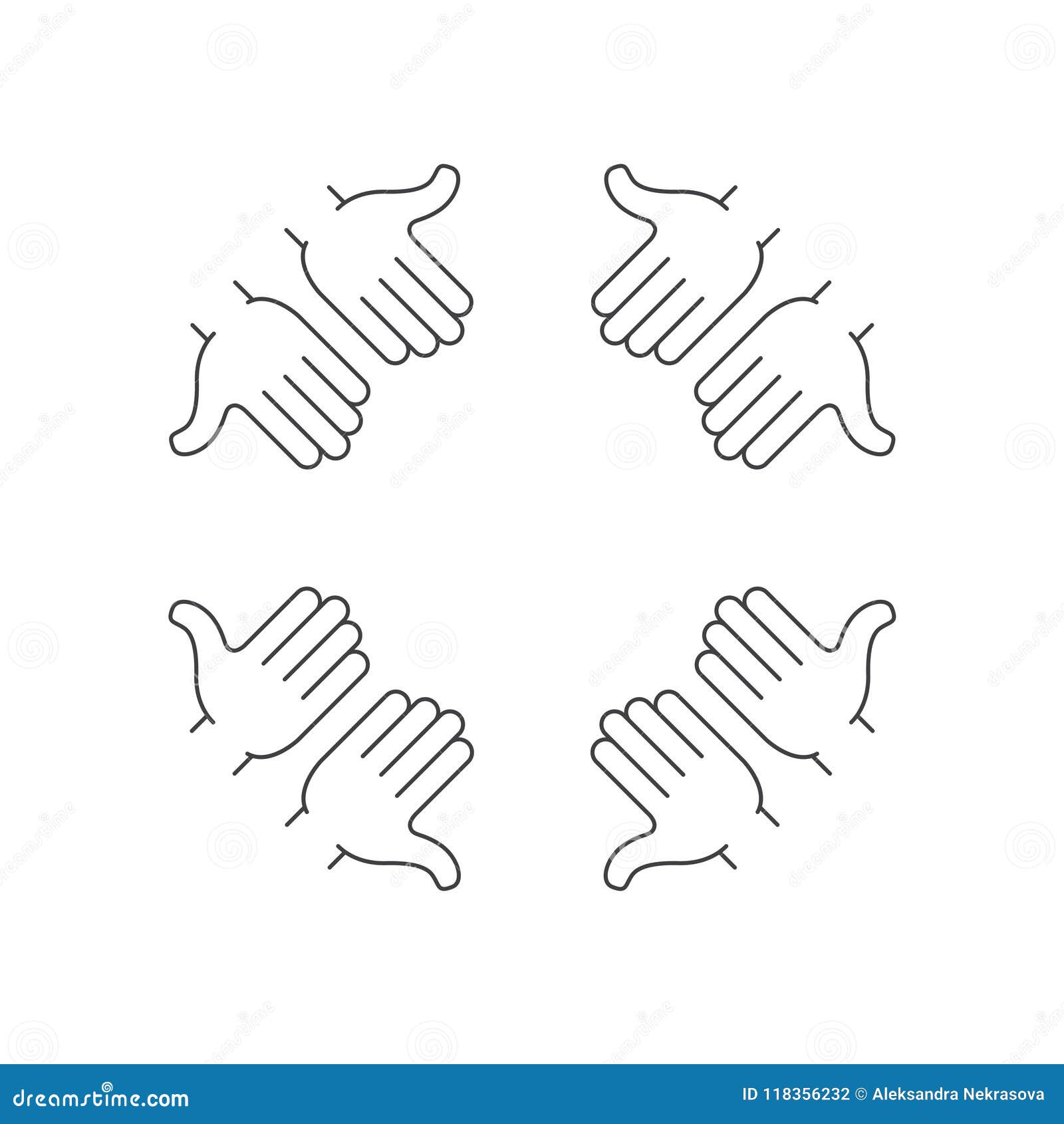 Arms Hands frame stock vector. Illustration of contest - 118356232