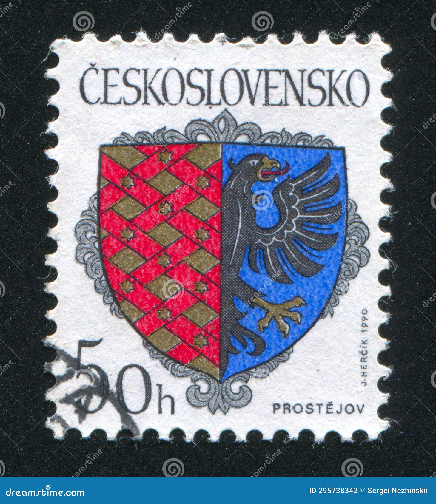 Arms of Prostejov stock photo. Image of fauna, historic - 295738342