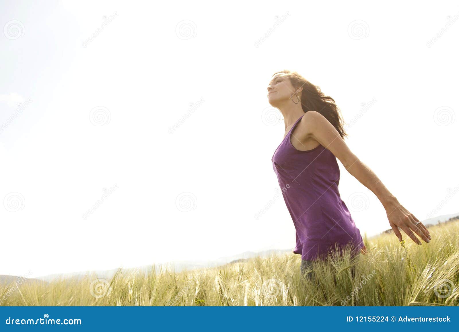 Arms wide open stock photo. Image of arms, happy, tank - 12155224