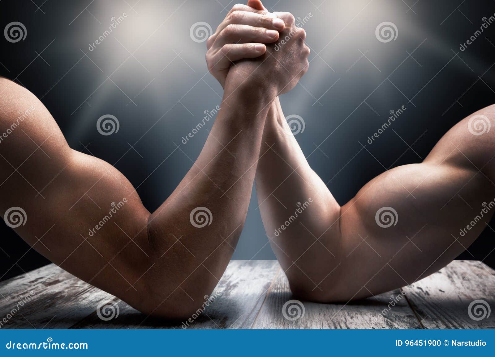 Arms Wrestling. Closep Up. Friendly Handshake, Friends Greeting ...