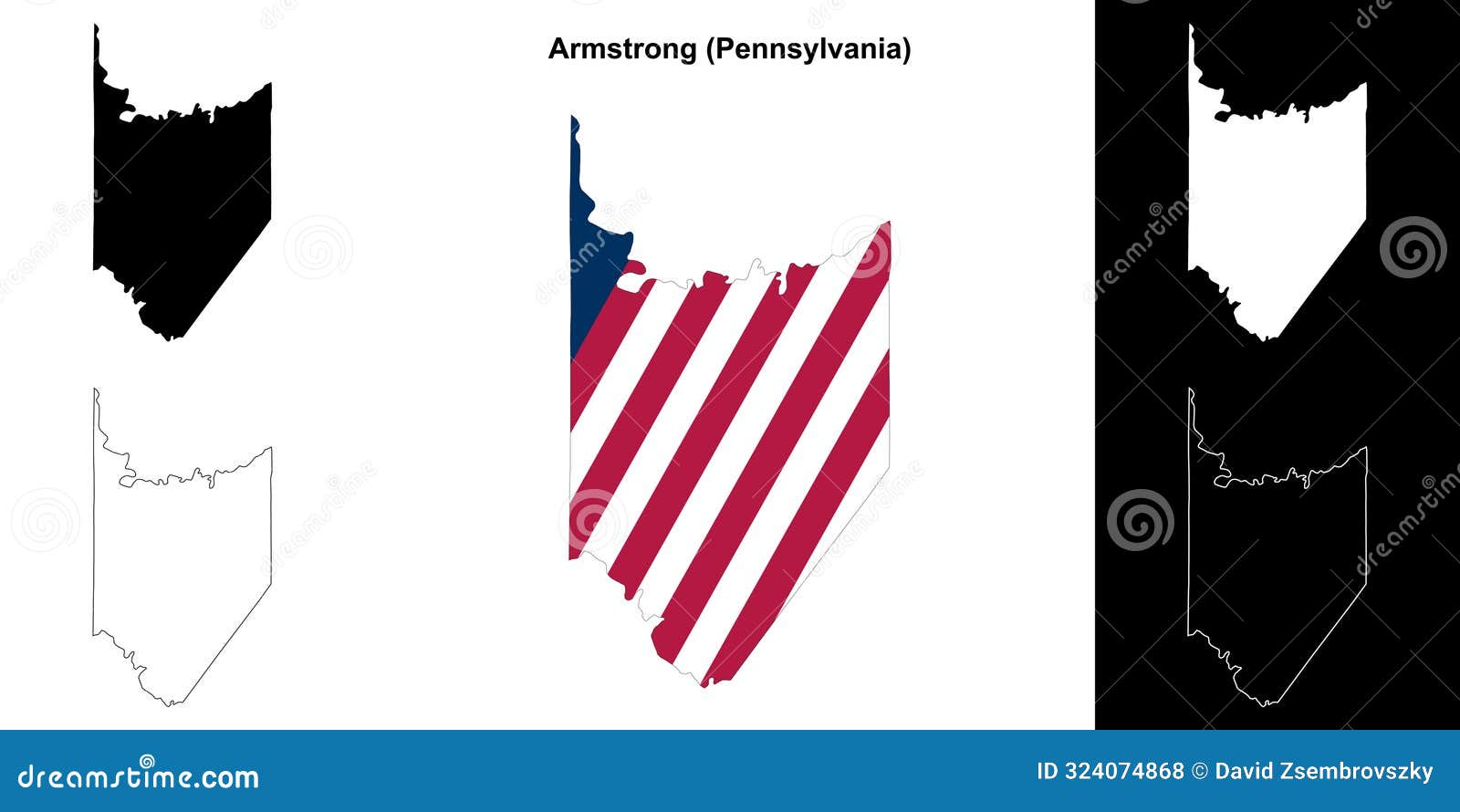 Armstrong outline map stock vector. Illustration of outline - 324074868