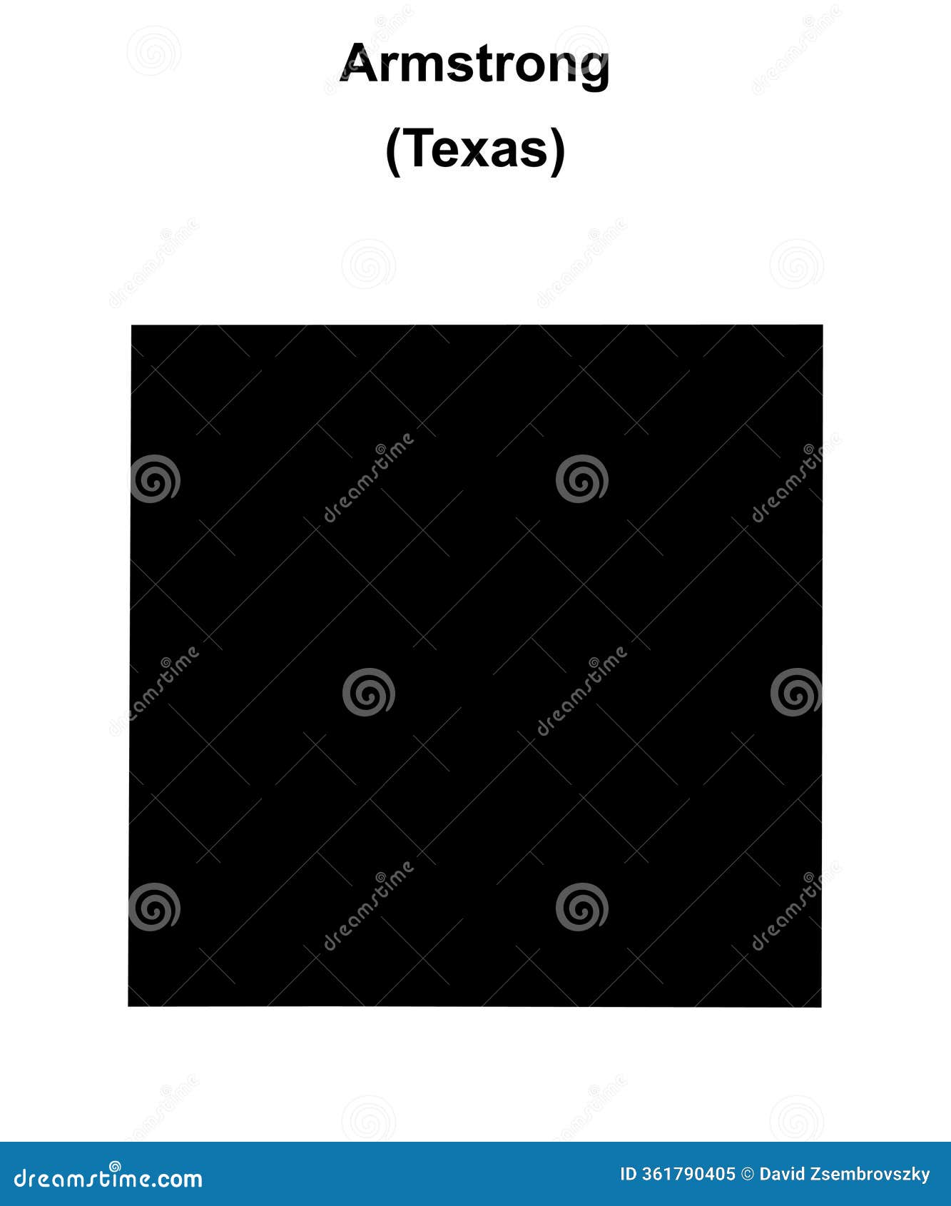 Armstrong County, Texas Map Vector | CartoonDealer.com #155524200