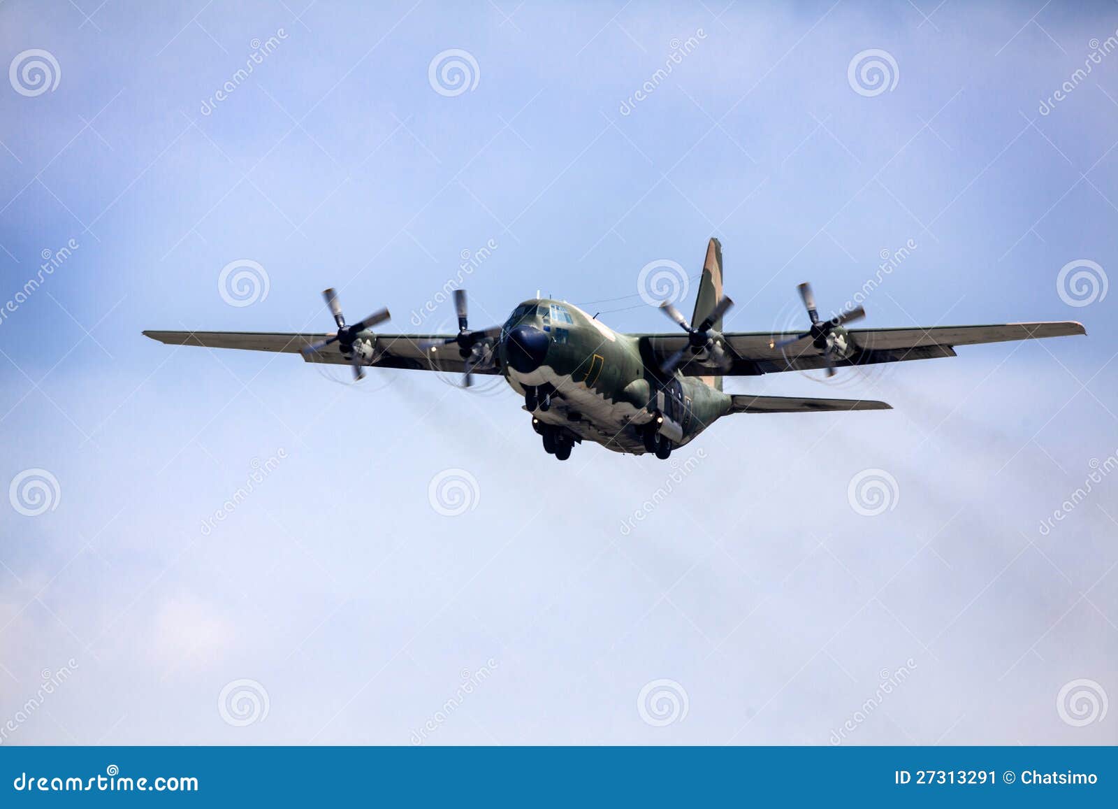 Army Aircraft Fly in Blue Sky Stock Image - Image of transport ...