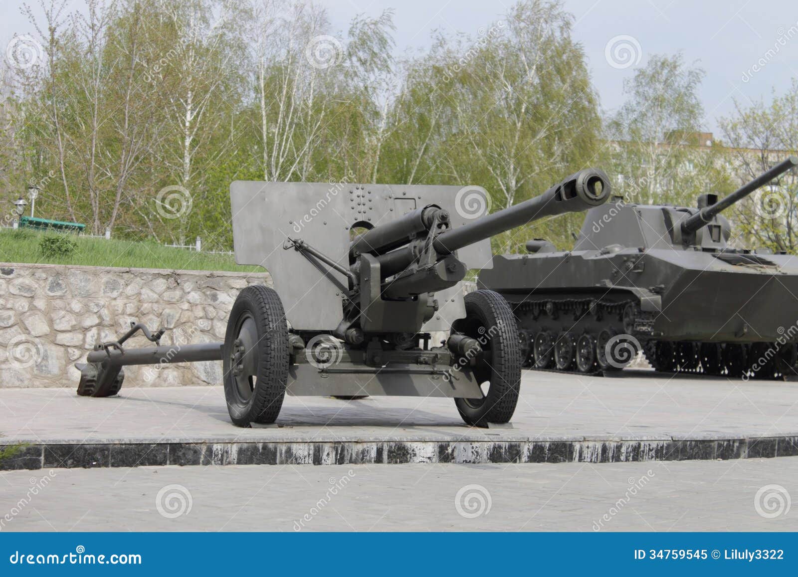 Army artillery cannon stock image. Image of cannon, equipment - 34759545