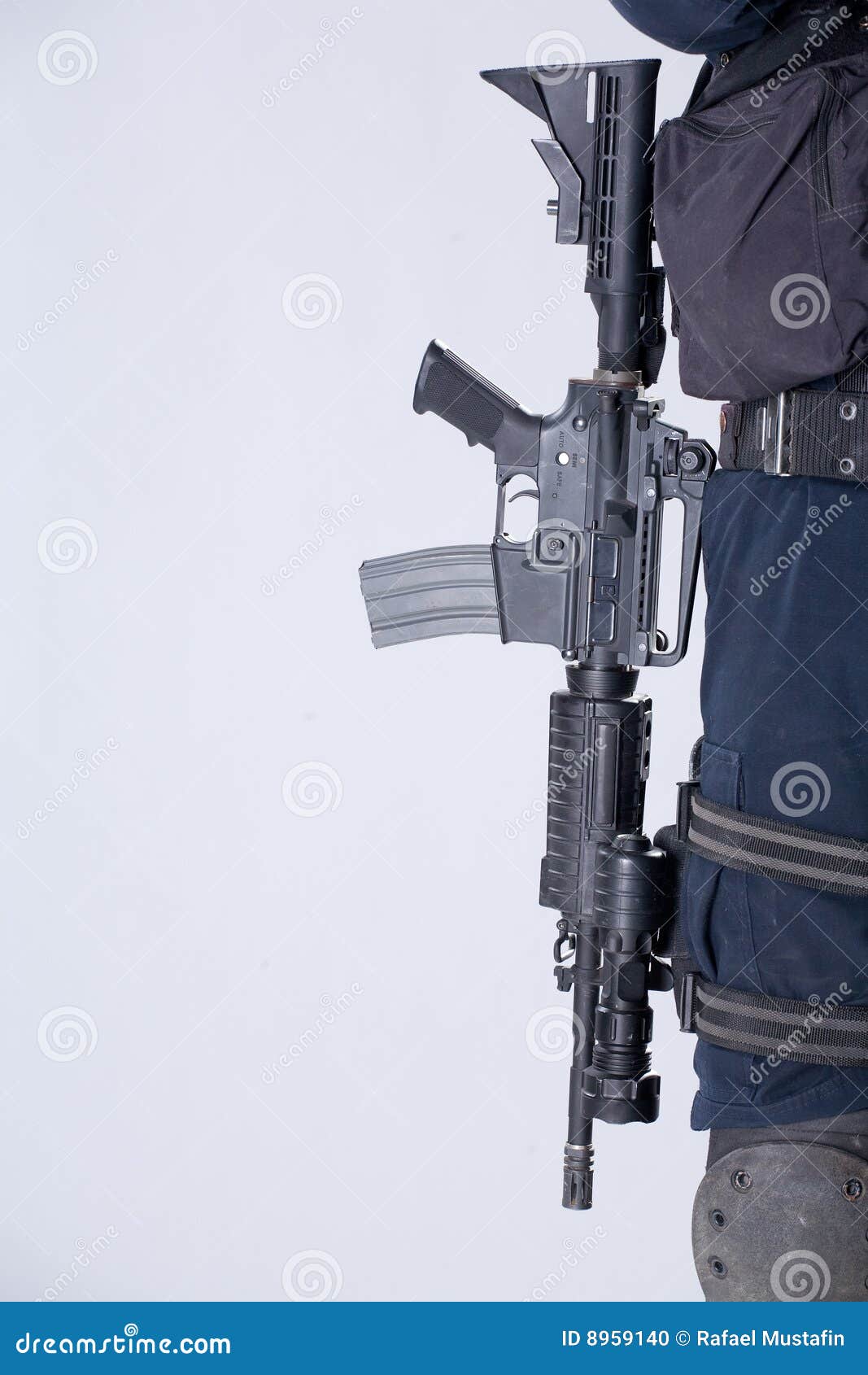 The Army Automatic Machine-gun Stock Photo - Image of combat, police ...
