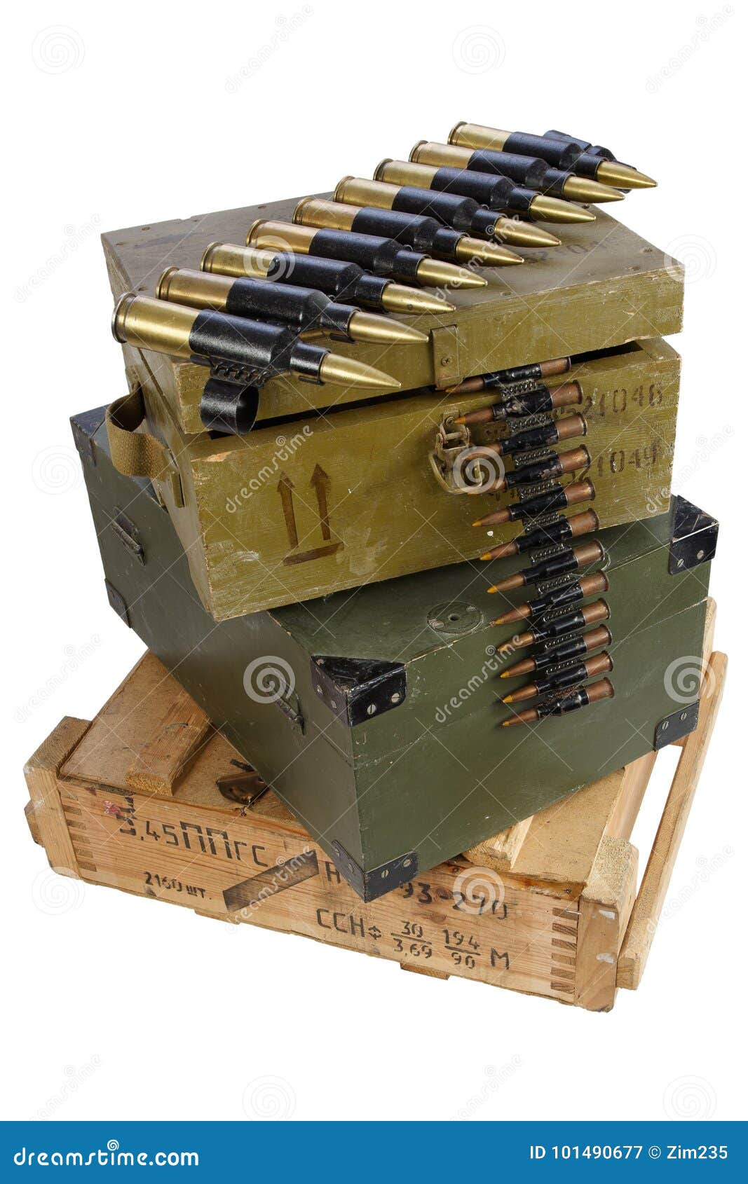 Army box of ammunition stock image. Image of armed, secret - 101490677