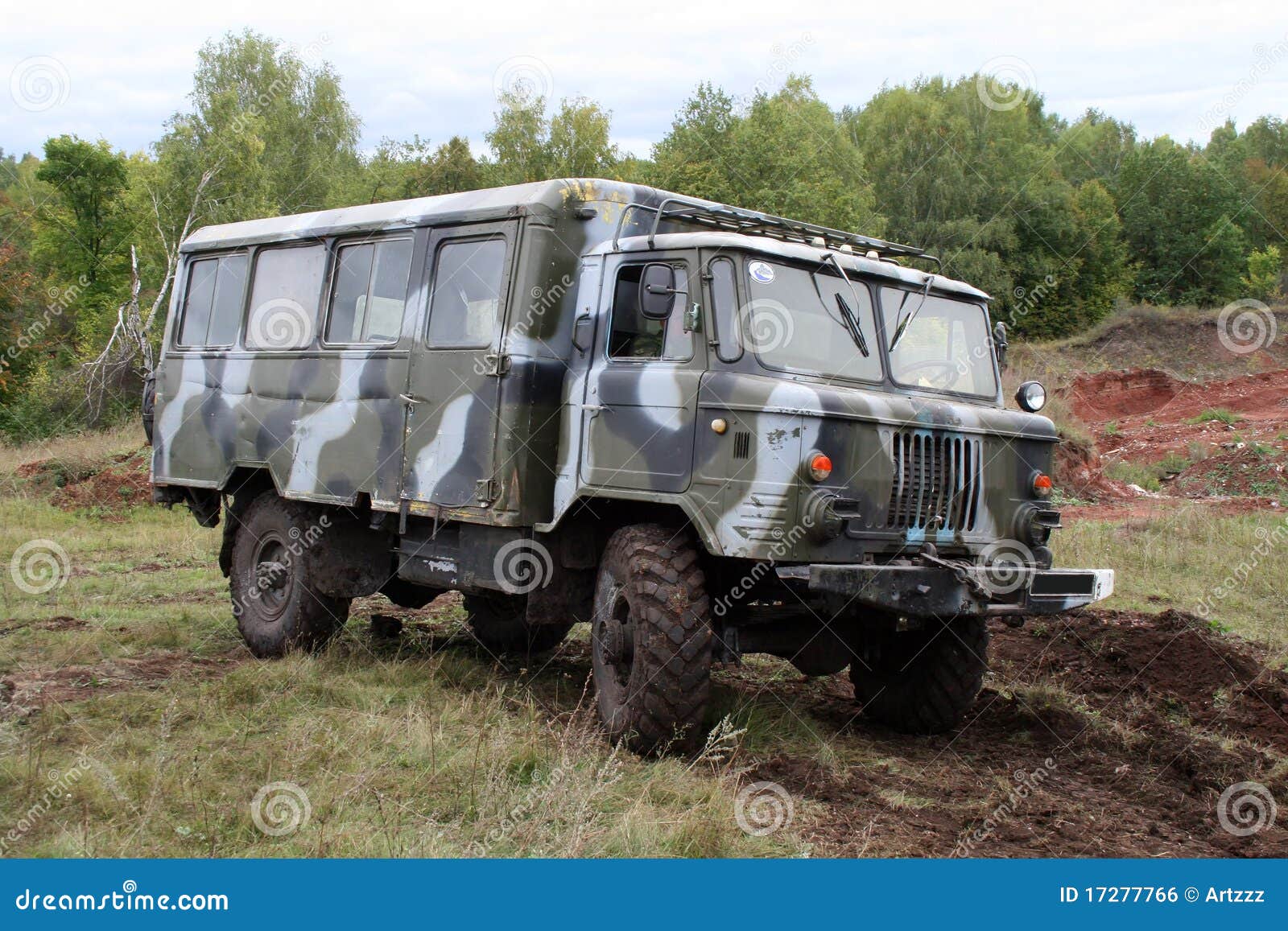 Army bus stock photo. Image of lorry, country, forest - 17277766