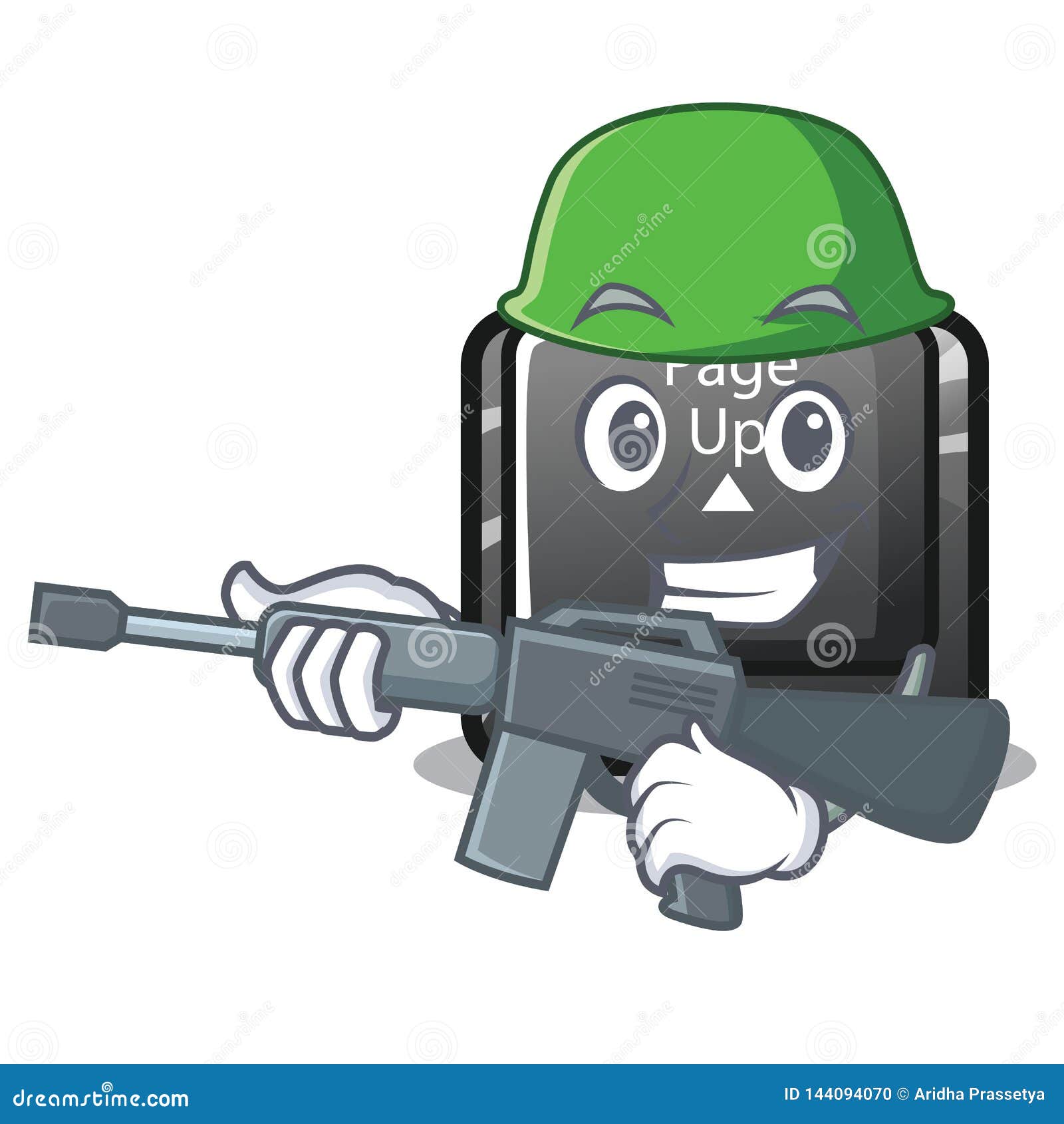 Army Button Page Up Shape in Cartoon Stock Vector - Illustration of ...