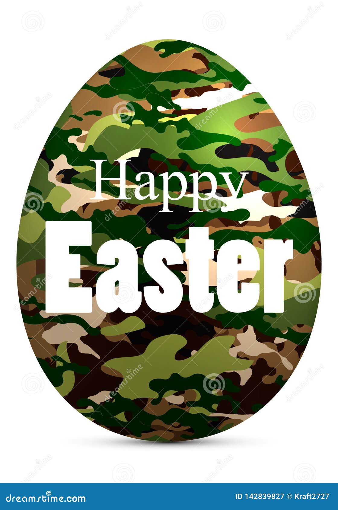 Army Camouflage Easter Egg stock vector. Illustration of modern - 142839827
