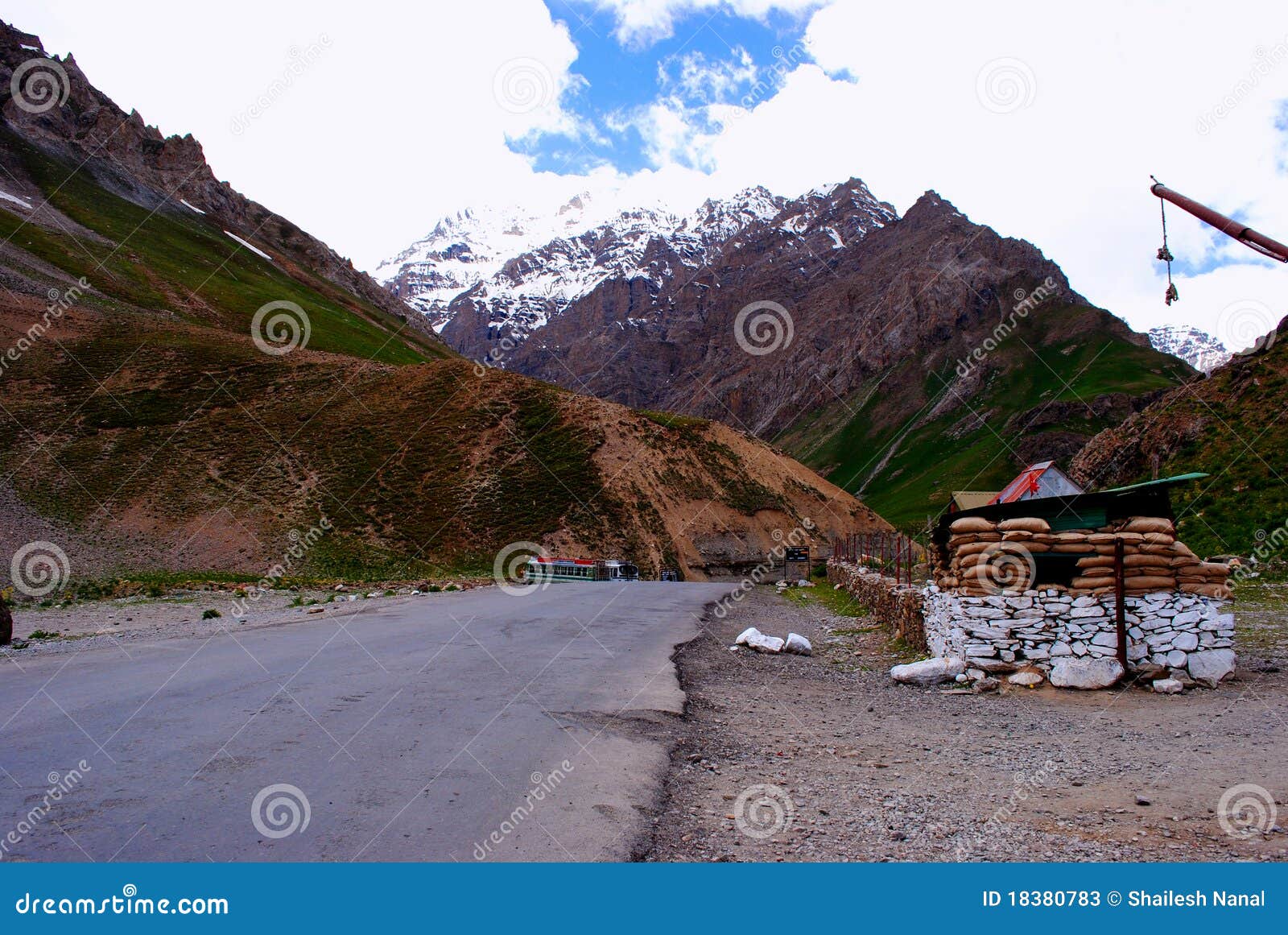 Army Check Post in Himalaya Stock Image - Image of fine, clean: 18380783