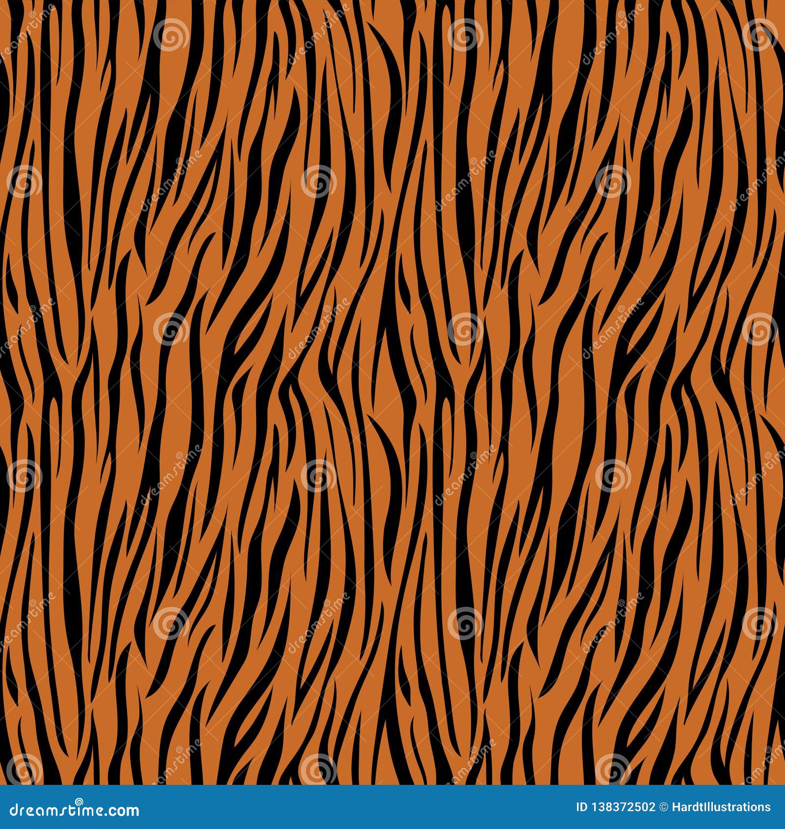 Tiger Print Seamless Pattern Stock Vector - Illustration of feline ...
