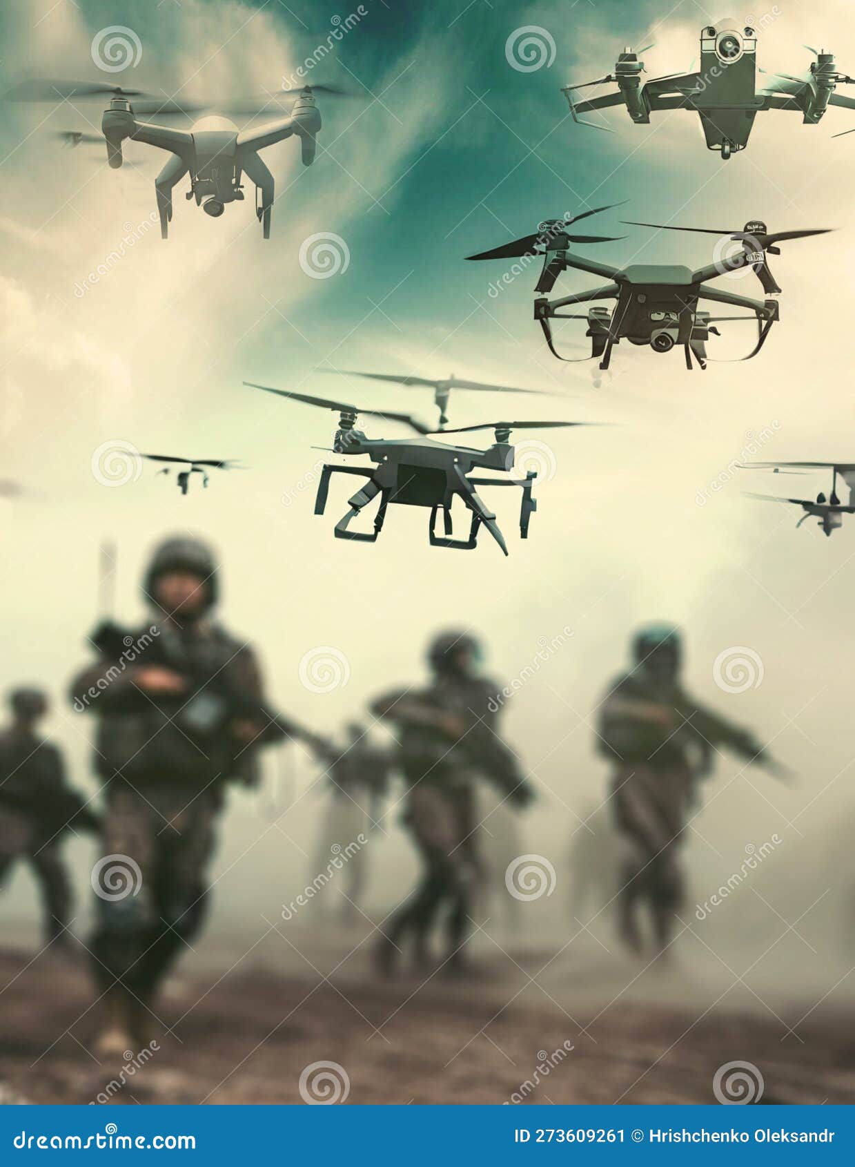 An Army of Drones and Drones Helps Soldiers Go on the Offensive Stock ...