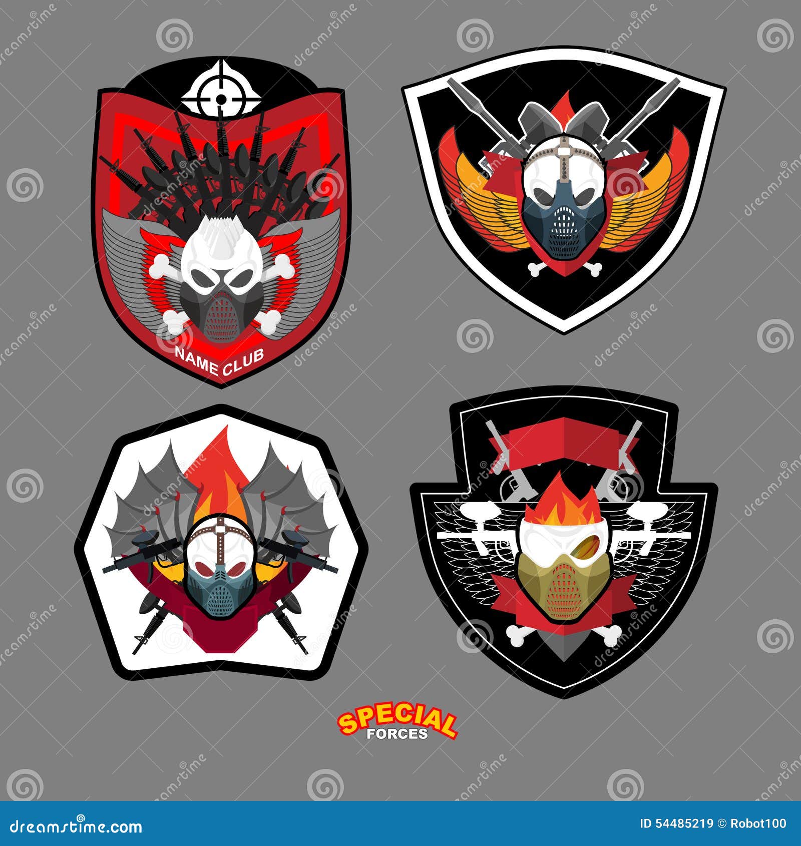 Special Ops Patch Set Vector Illustration | CartoonDealer.com #41371118