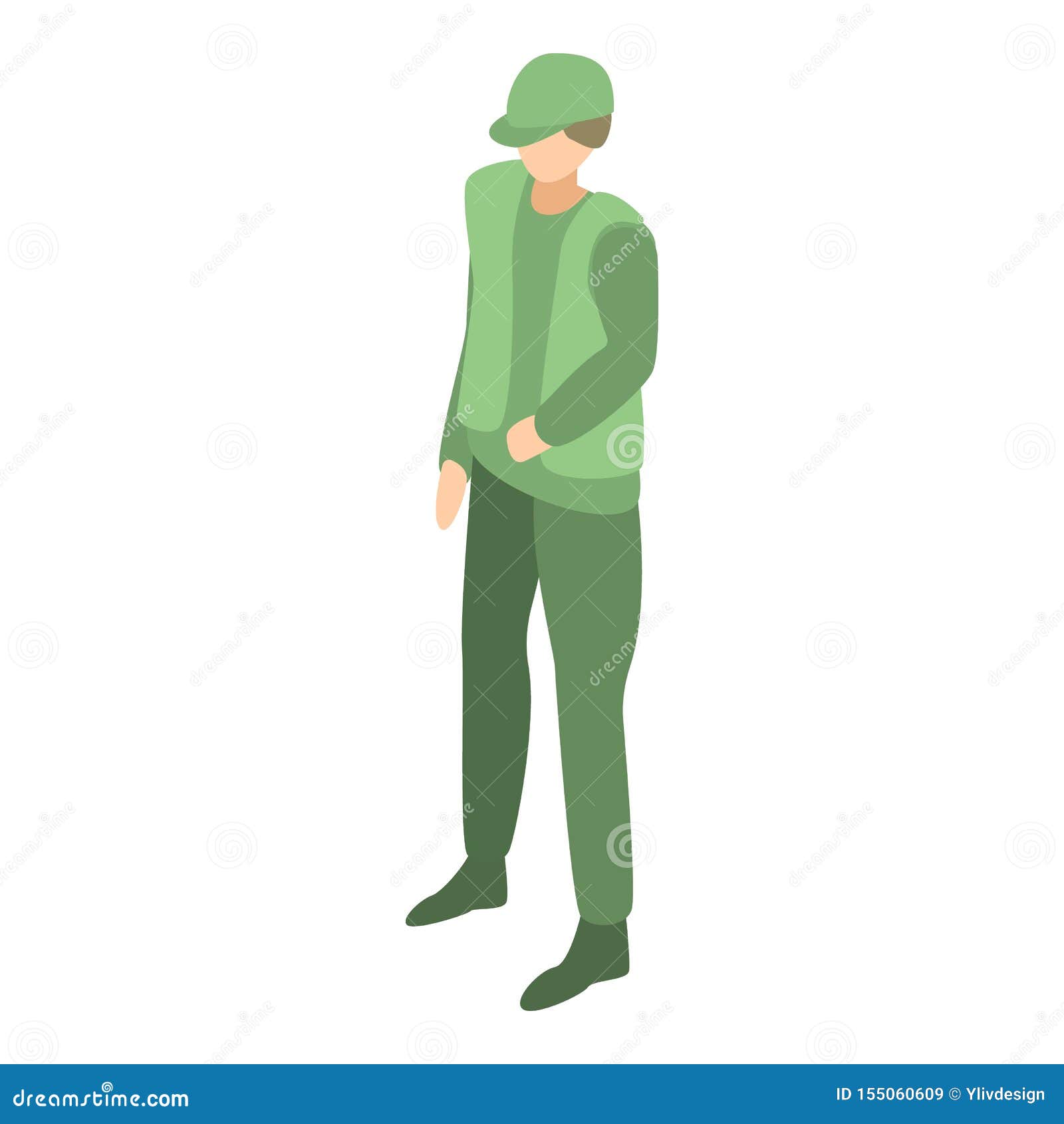 Army Engineer Icon, Isometric Style Stock Vector - Illustration of ...