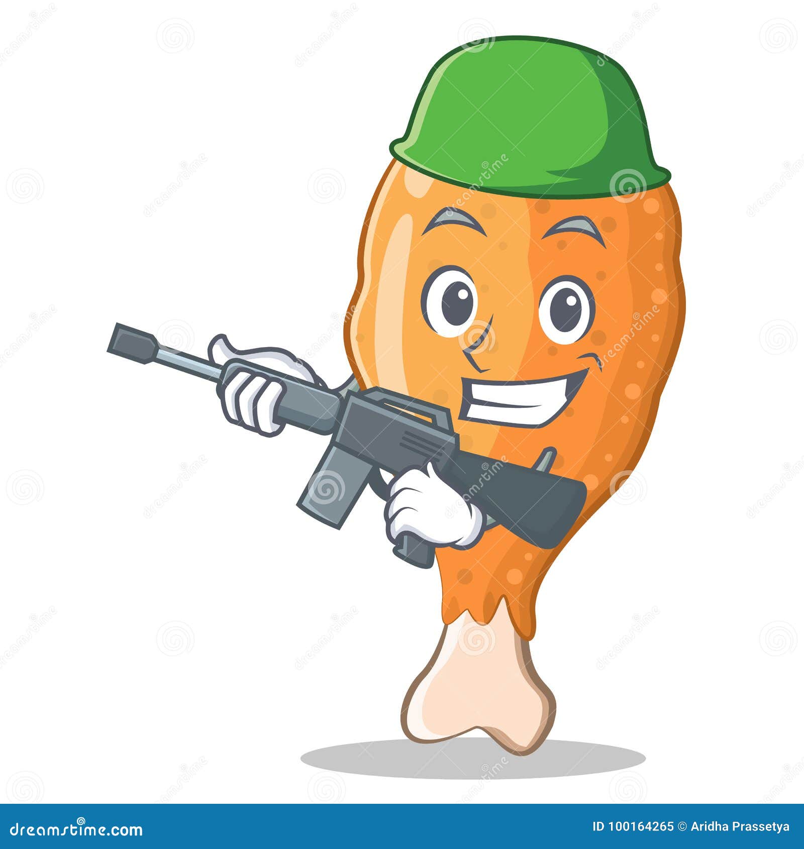 Army Chicken Cartoon Character Illustration | CartoonDealer.com #126660711