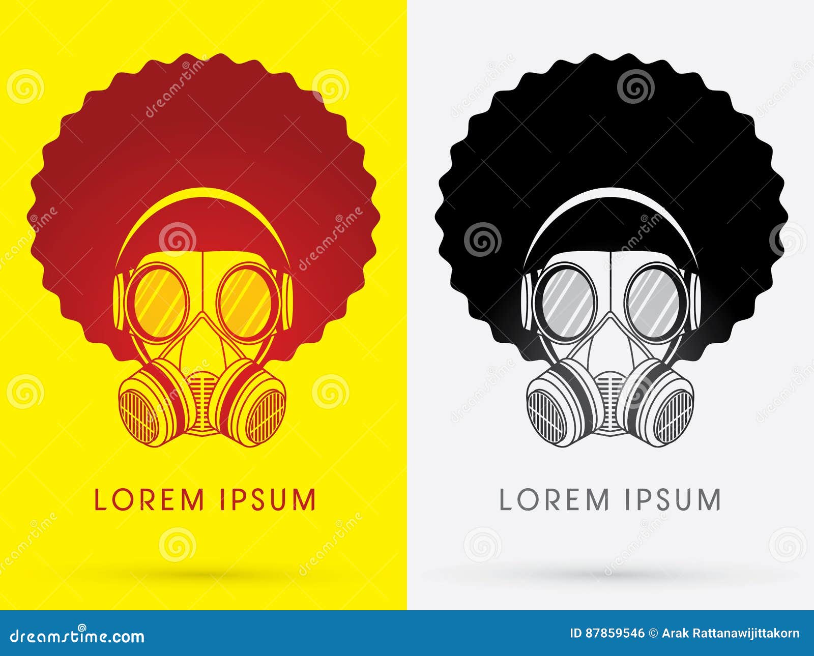 Army Gas Mask stock vector. Illustration of company, army - 87859546