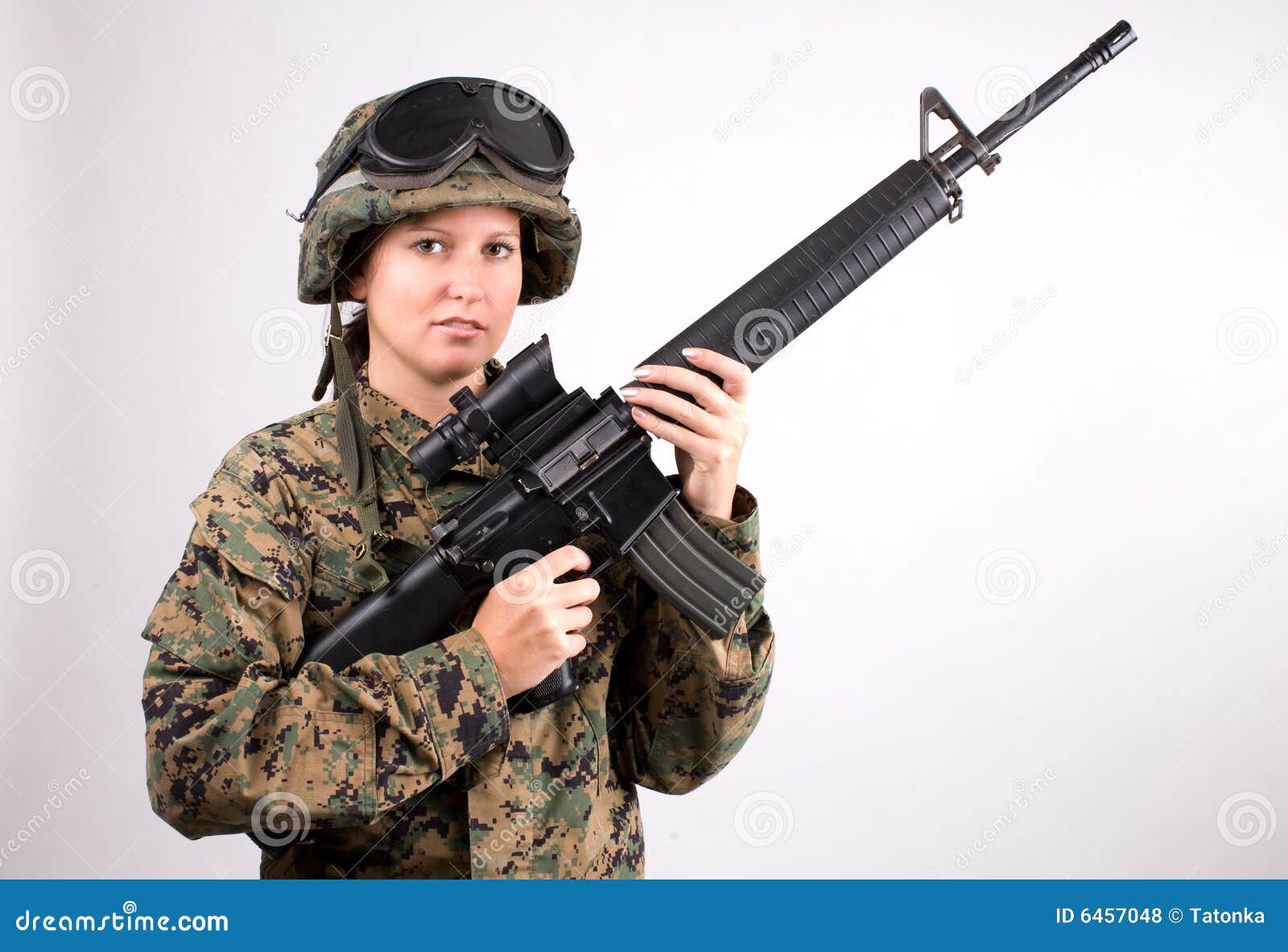 Army girl stock photo. Image of security, attack, soldier - 6457048