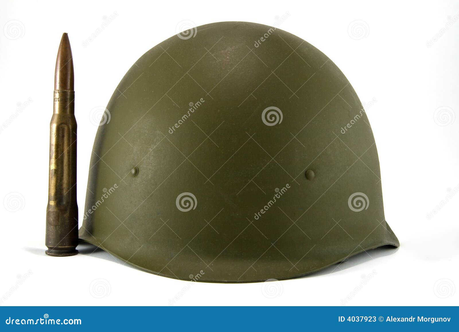 Army helmet and bullet stock image. Image of soldier, cover - 4037923