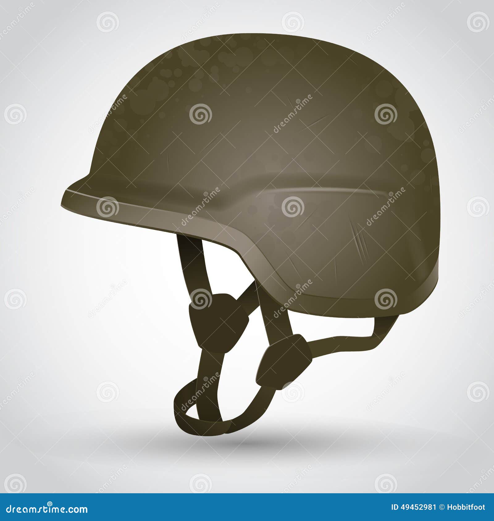 Army Helmet With Glasses. Military Flight Helicopter Hat Cartoon Vector ...