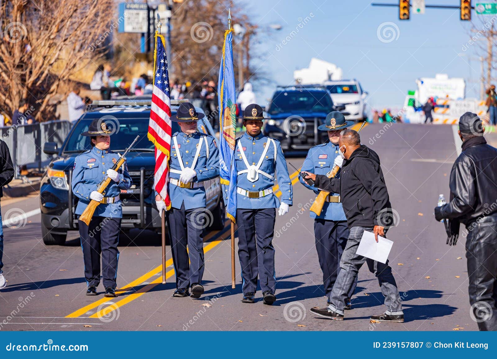 Army Holding Flags in the Martin Luther King Jr. Parade Editorial ...