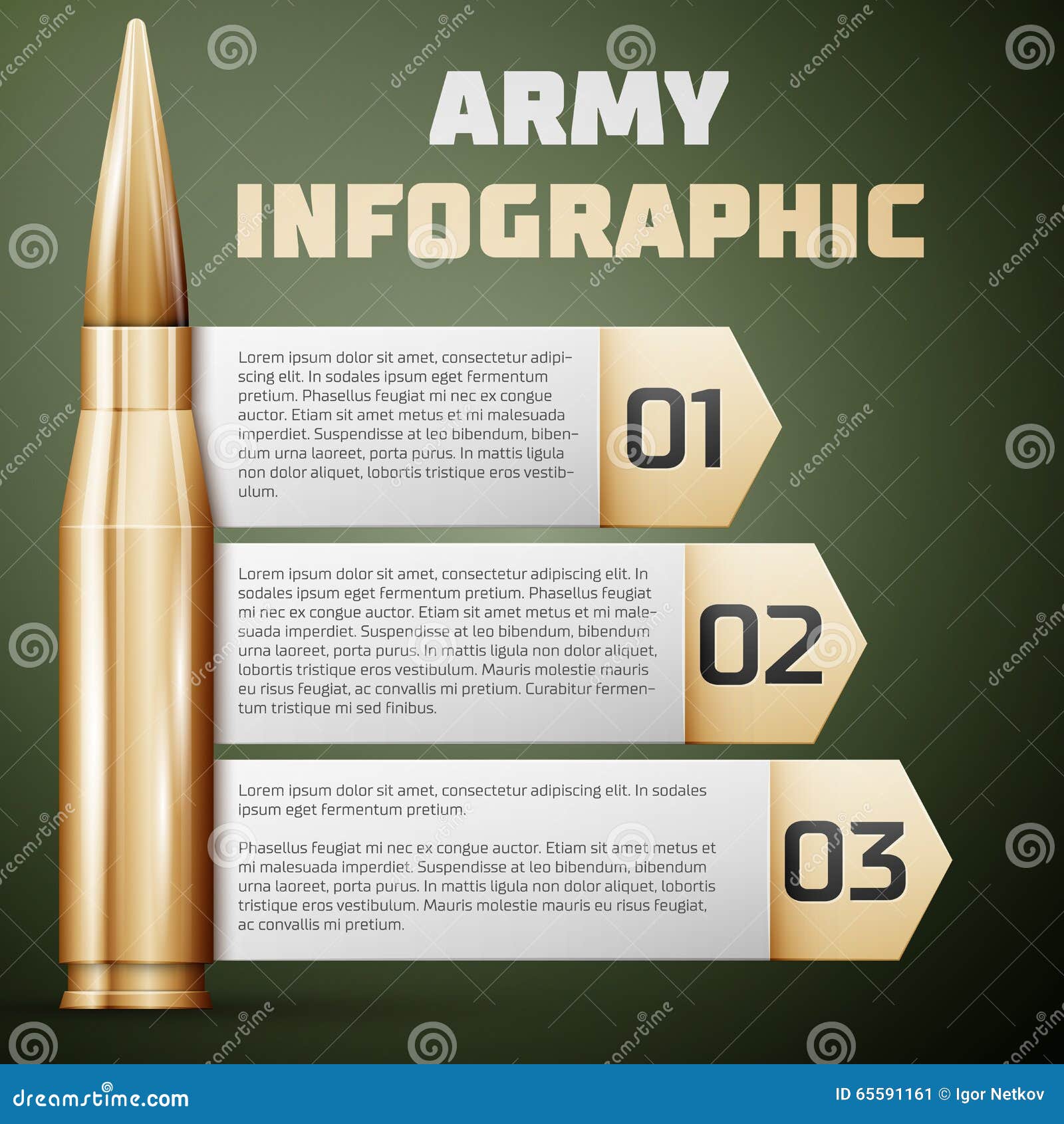 Army Infographic. Graphic Template Stock Vector - Illustration of ...