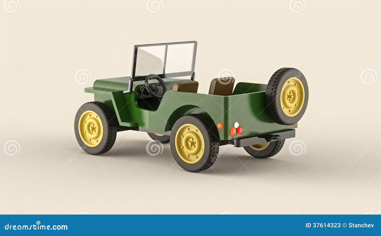 Army Jeep Vector Illustration | CartoonDealer.com #25616994