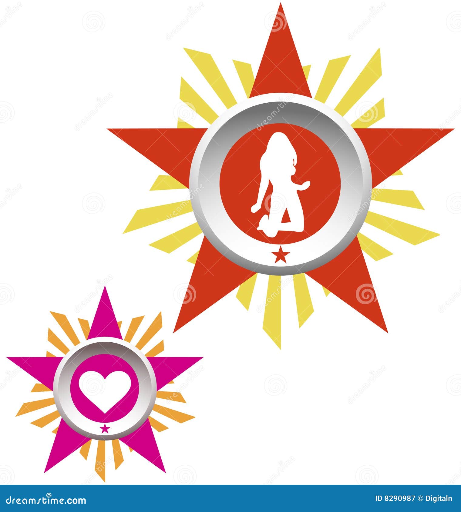 Army of Love Badges series stock vector. Illustration of authority ...