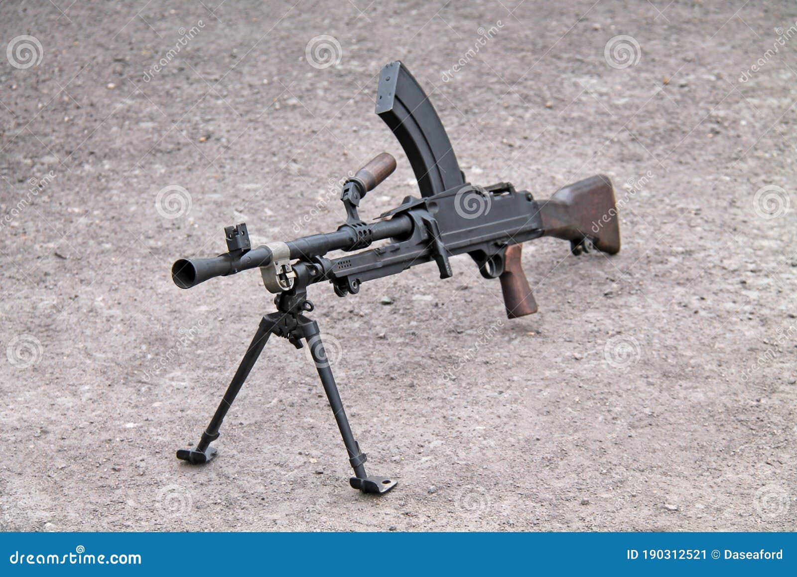 Army Machine Gun. stock image. Image of machine, security - 190312521