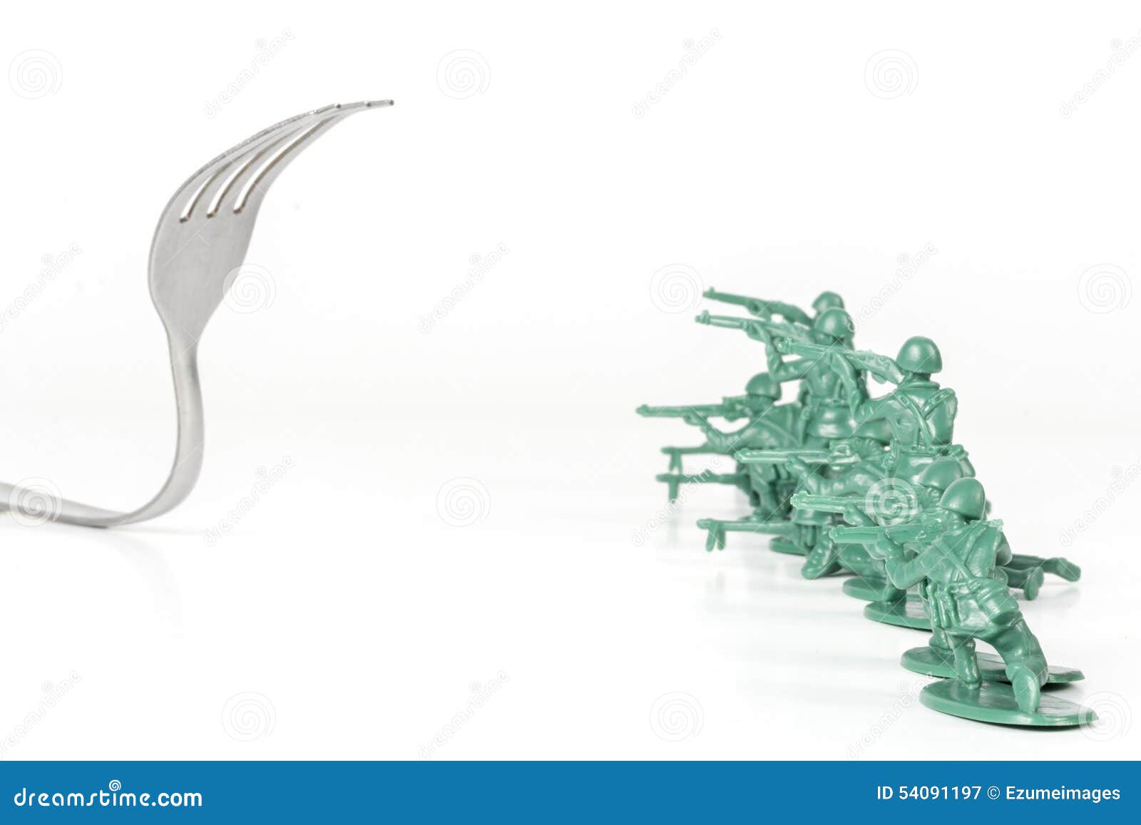 Army Men Attack Fork stock image. Image of development - 54091197