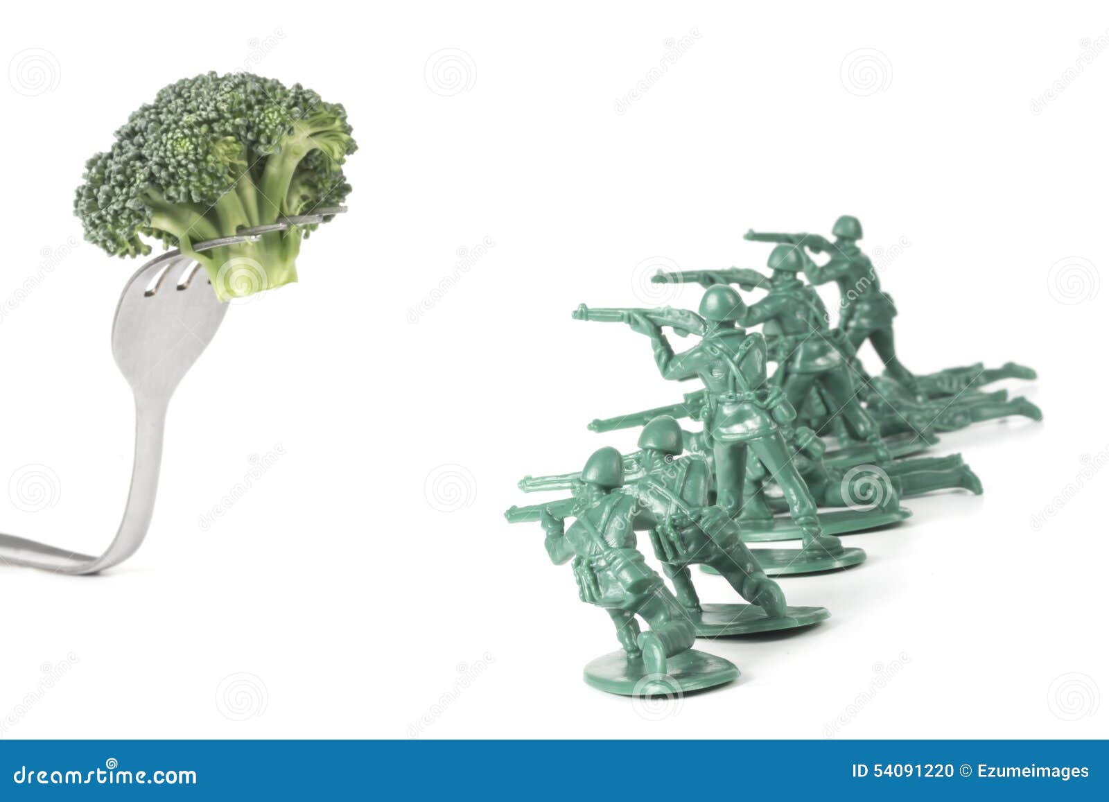 Army Men Attack Fork stock photo. Image of idea, fork - 54091220
