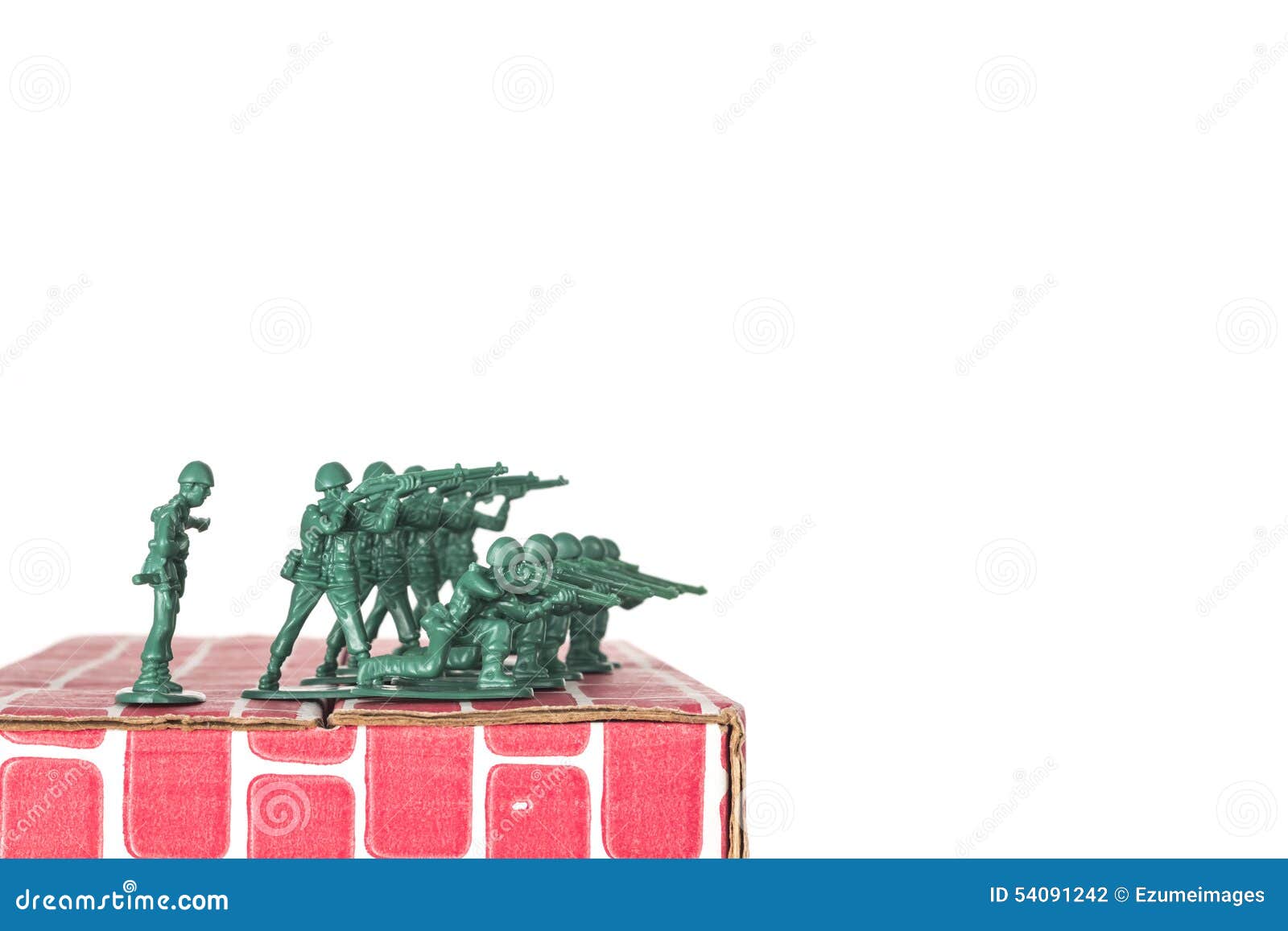 Army Men Guarding Base stock photo. Image of leader, small - 54091242